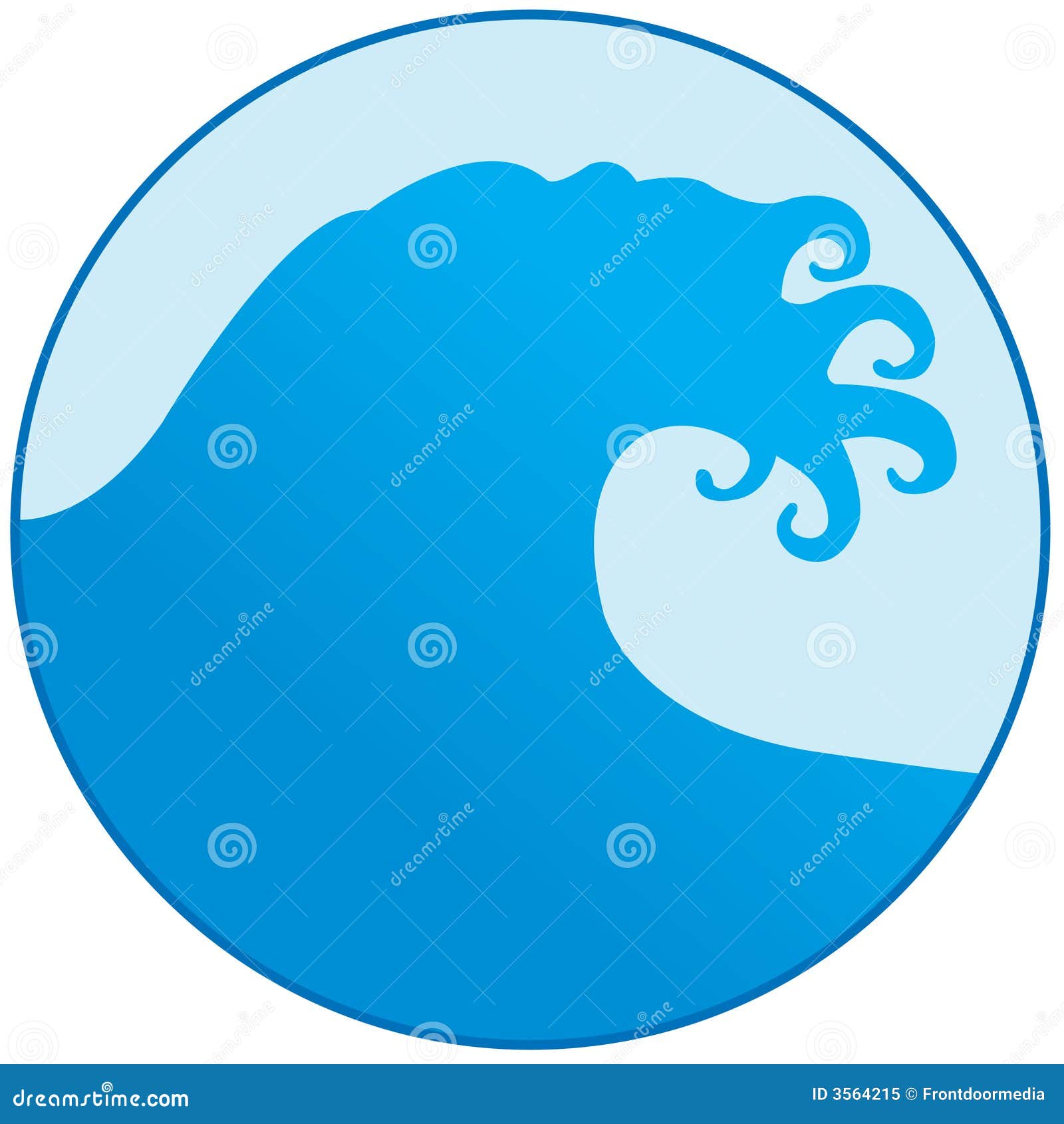 Wellen-Zeichen vektor abbildung. Illustration von kurven - 3564215