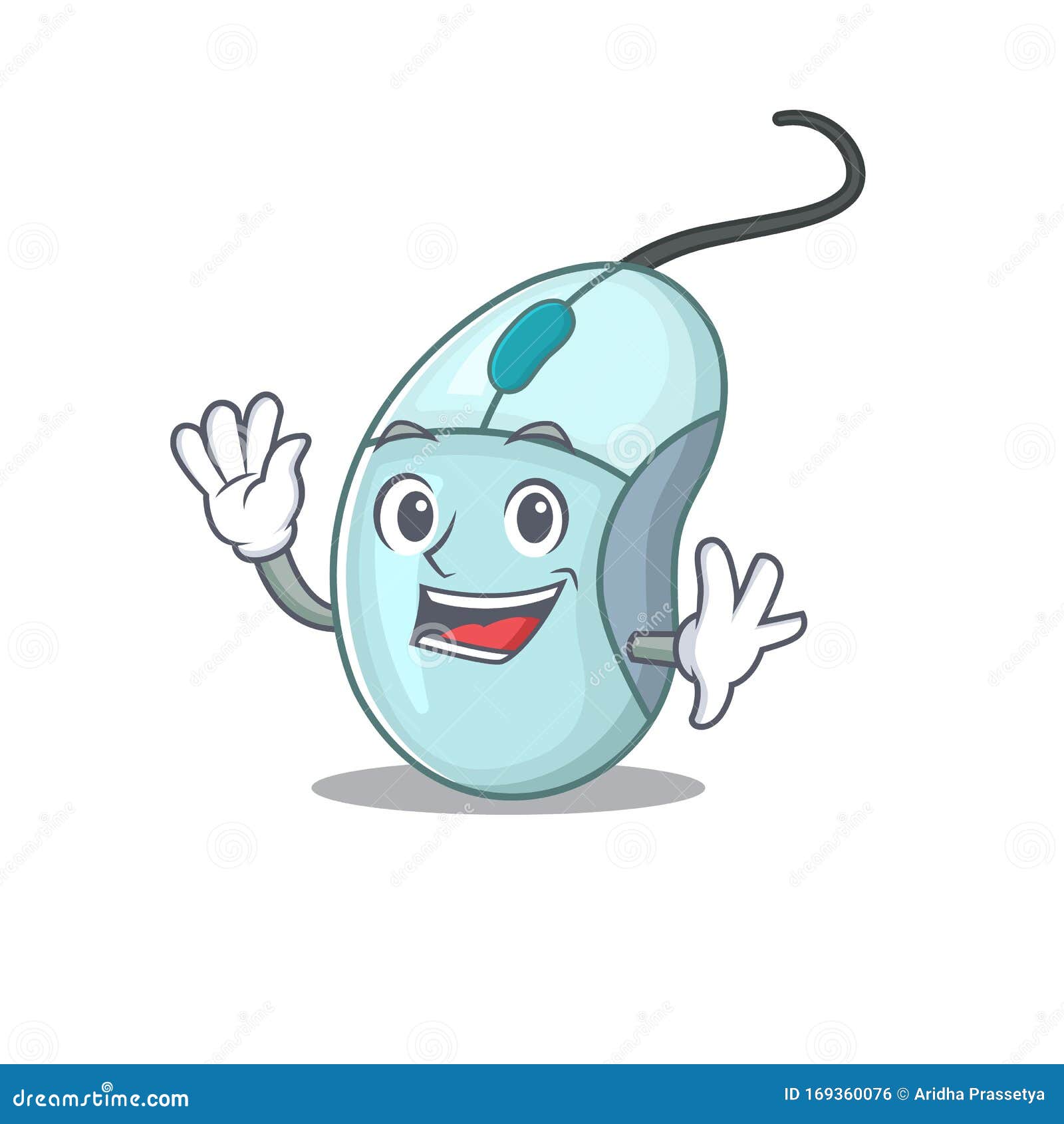 Wellenfreundliches Design Von Computermaus Vektor Abbildung ...