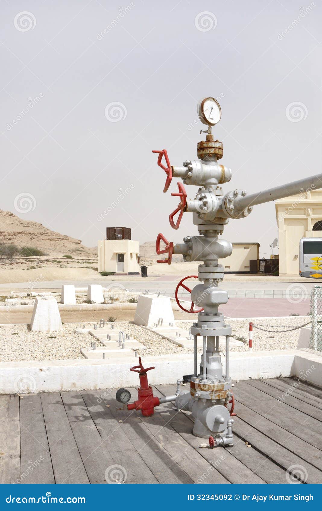 Wellhead Assembly in the First Oil Well in the Persian Gulf, Bahrain ...