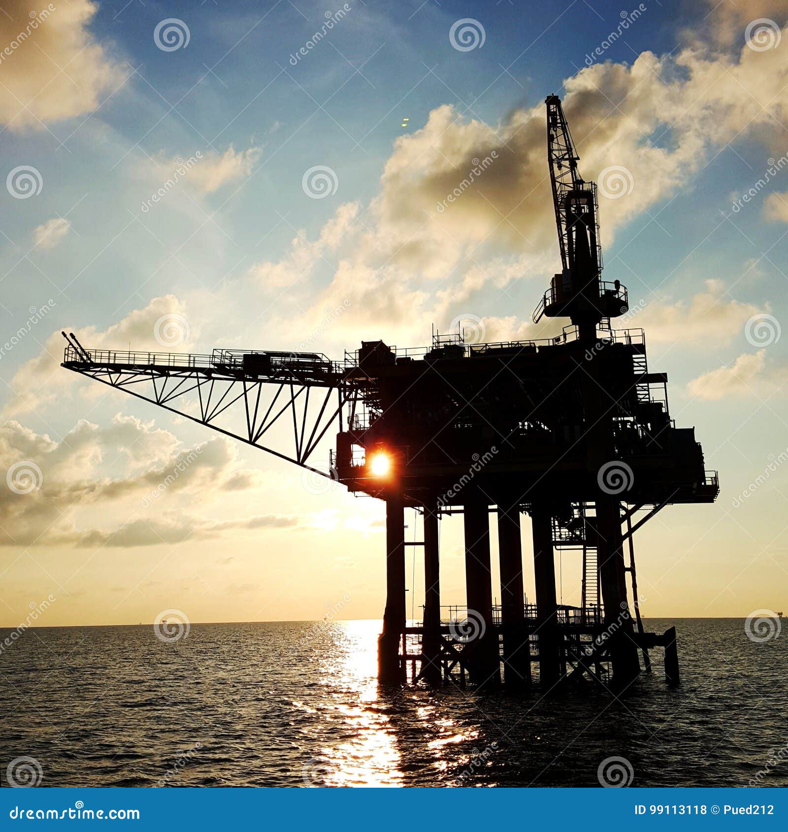 Wellhead platform stock photo. Image of petroleum, offshore - 99113118