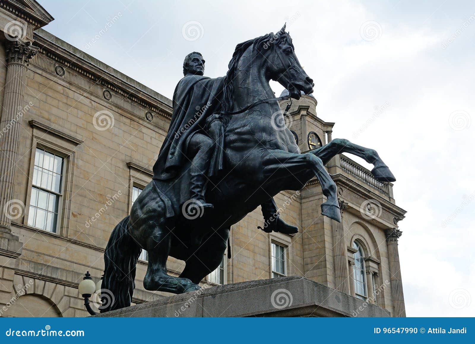 Wellington Statue, Edinburgh, Scotland Stock Photo - Image of castle ...
