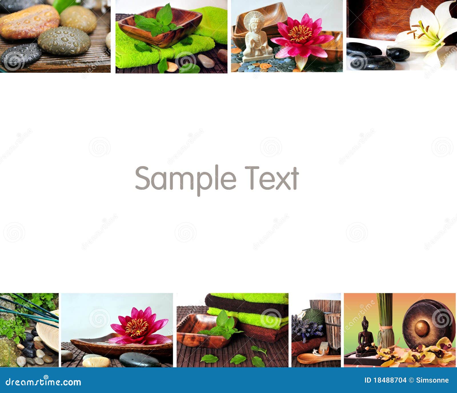 Wellness Background Template Stock Photo - Image of brown, clean: 18488704