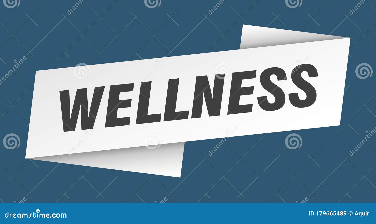 Wellness Banner Template. Wellness Ribbon Label Stock Vector ...