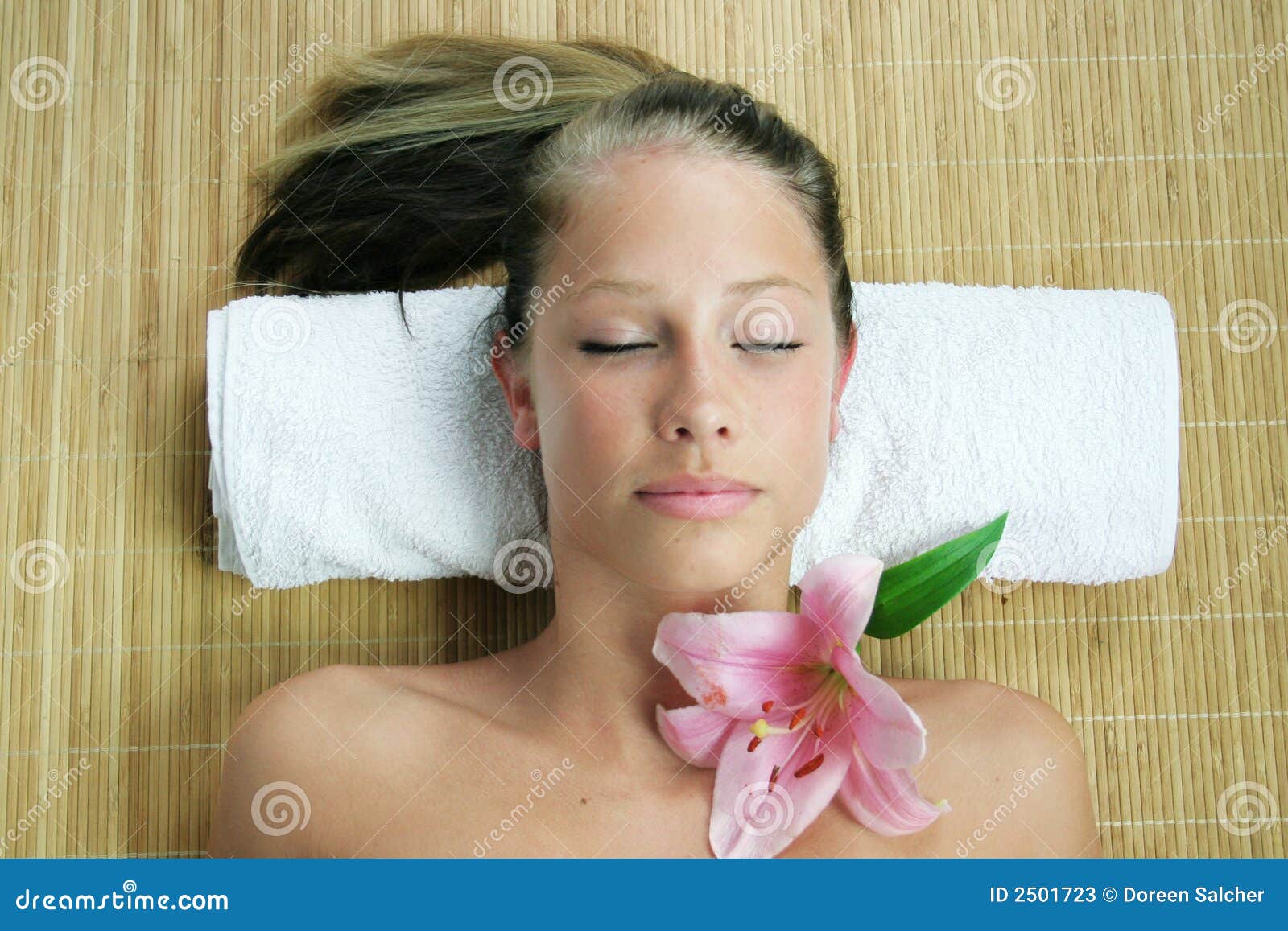 Wellness beauty portrait stock image. Image of beauty - 2501723