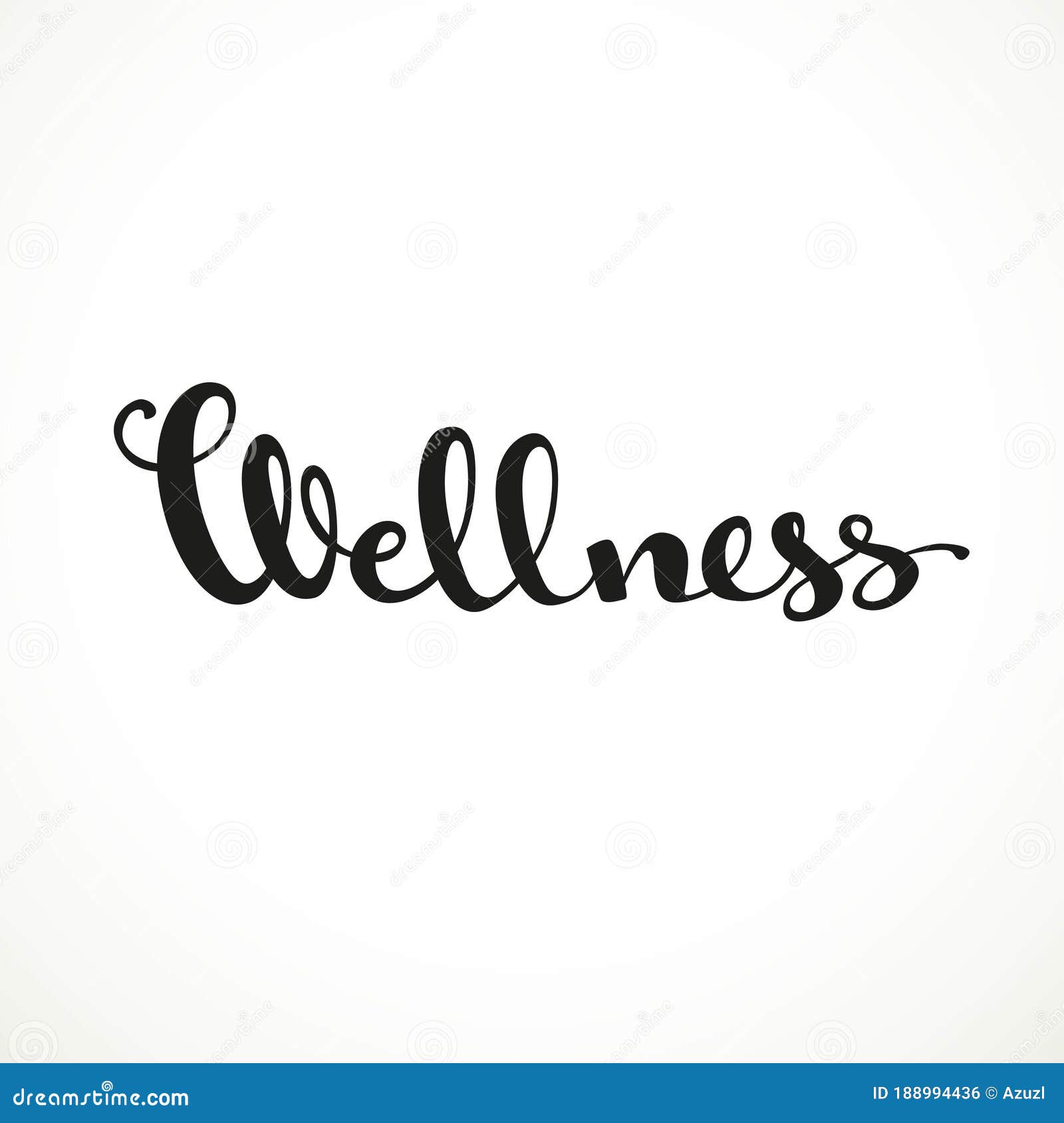 Wellness Calligraphic Inscription Stock Vector - Illustration of event ...