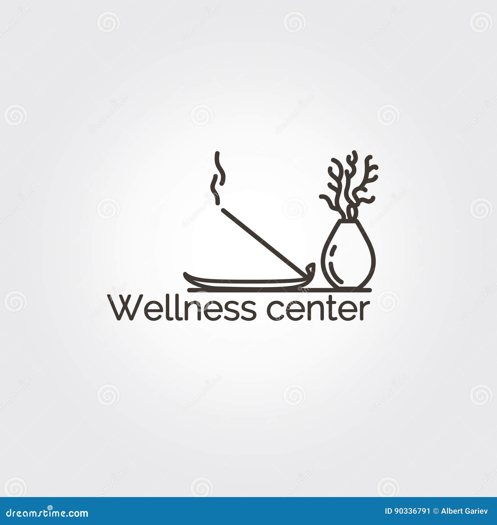 Wellness Center - Logo Template Stock Illustration - Illustration of ...