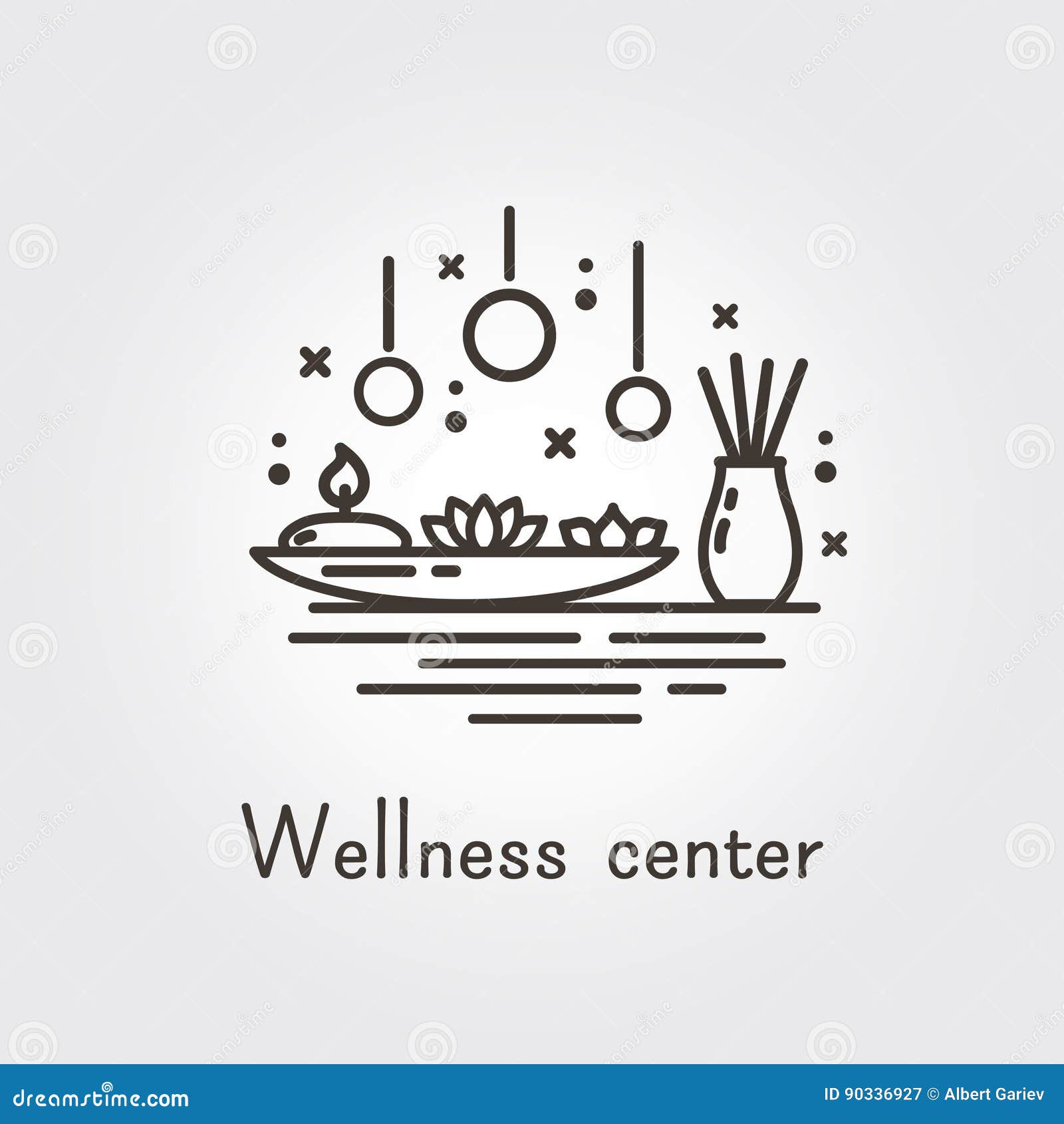 Wellness Center - Logo Template Stock Illustration - Illustration of ...