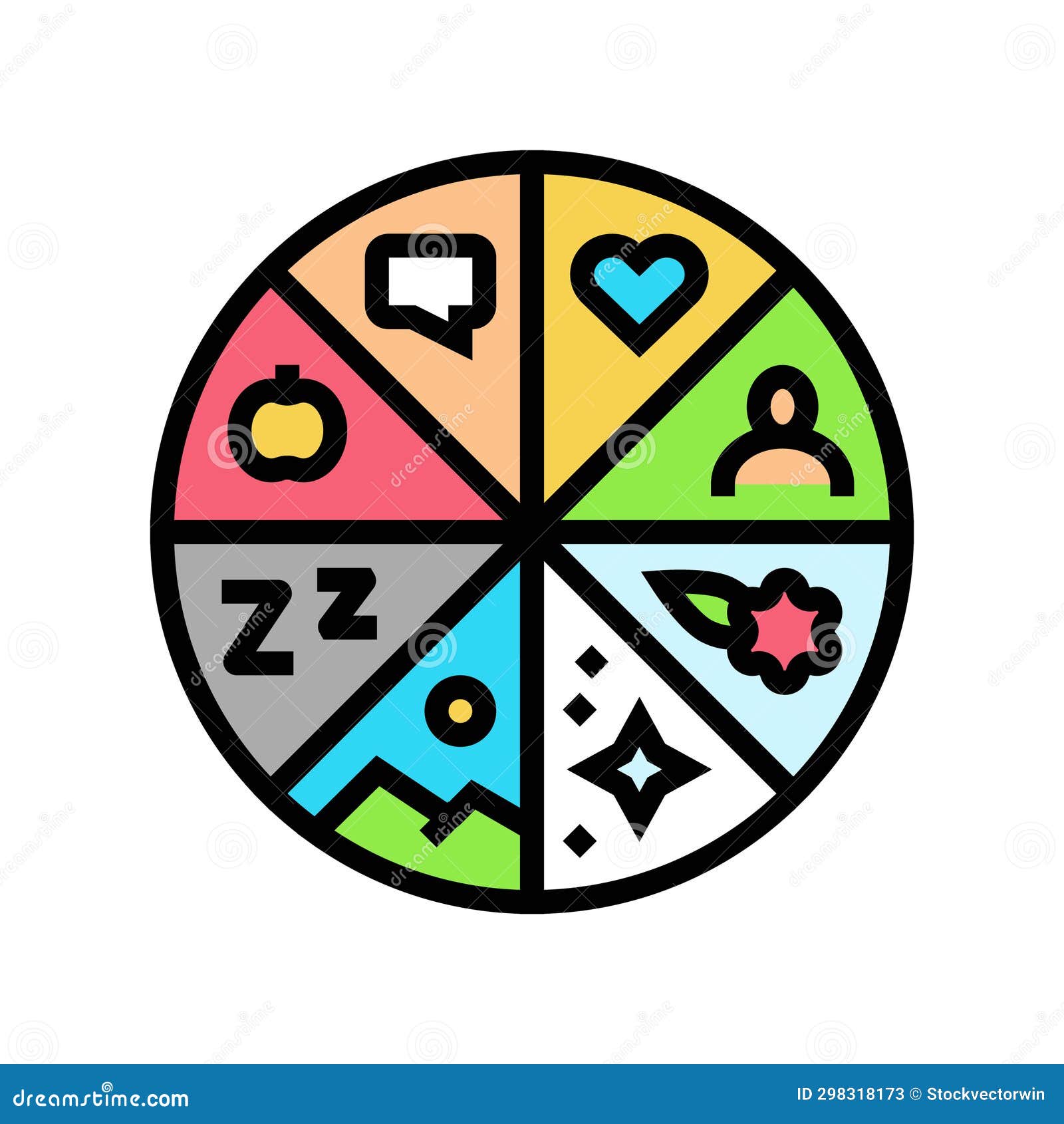 Wellness Coaching Mental Health Color Icon Vector Illustration Stock ... Wellness Coaching Mental Health Color Icon Vector Illustration Stock ...