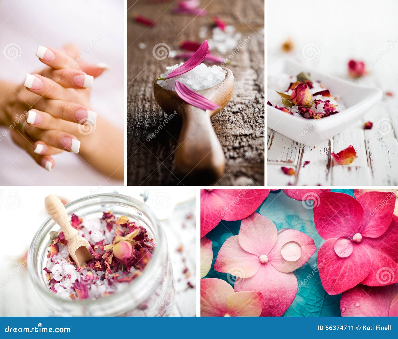 Wellness collage stock image. Image of manicure, color - 86374711
