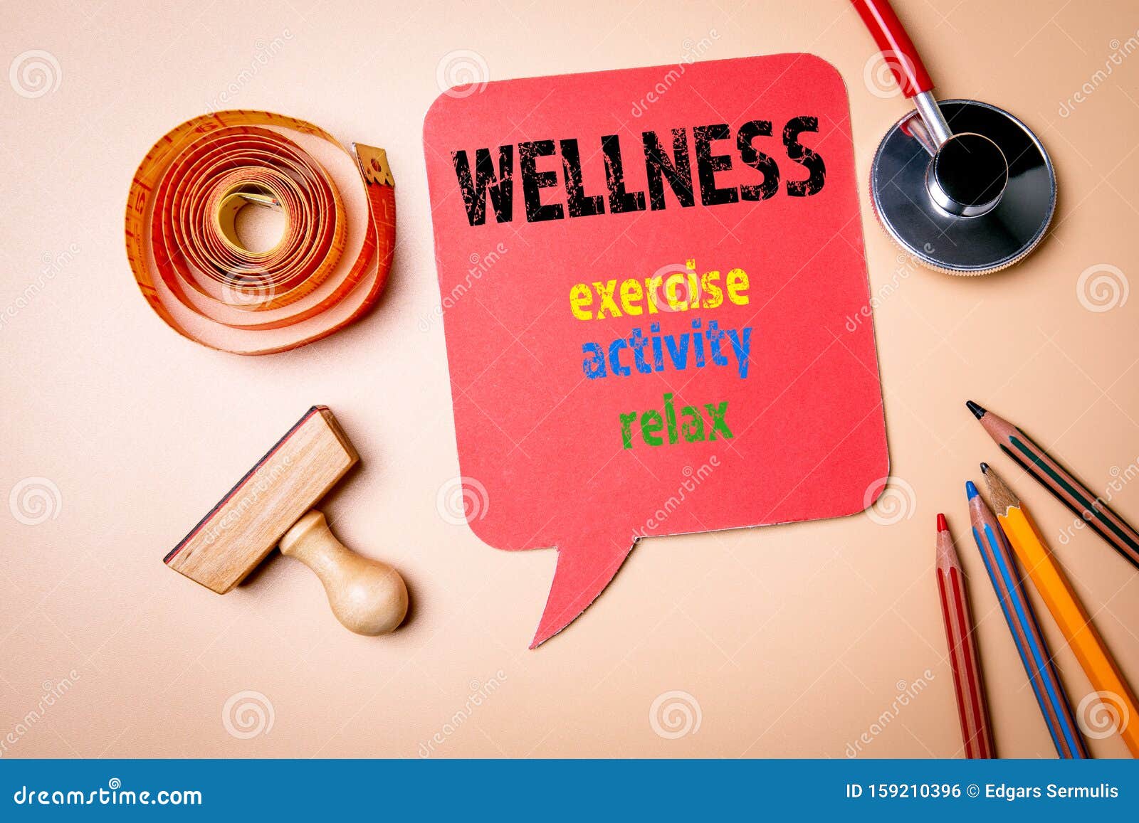 Wellness. Exercise, Activity and Relax Concept Stock Photo - Image of ...