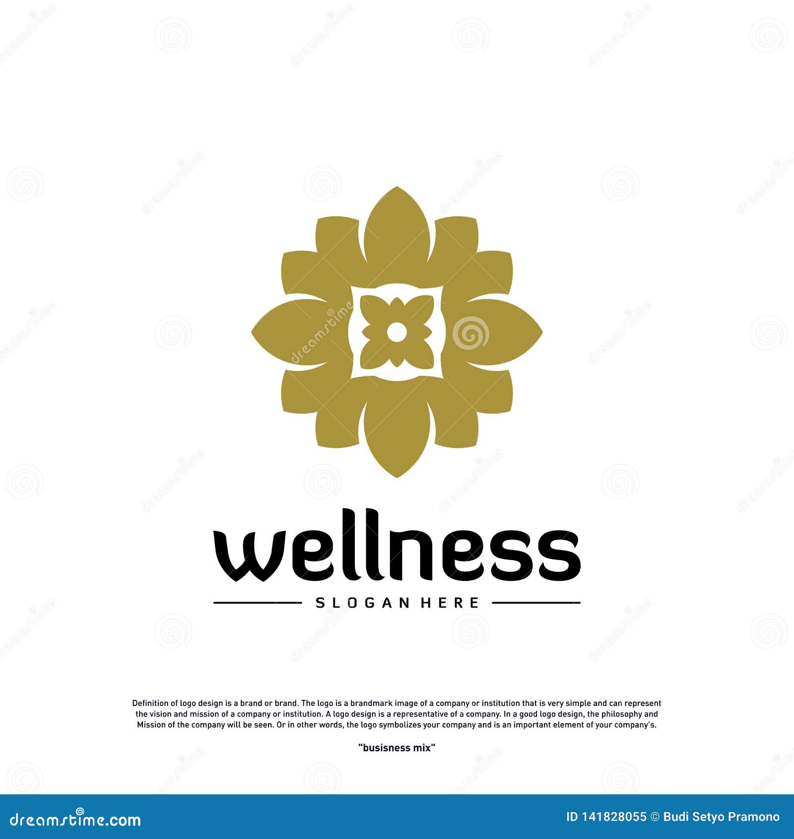 Wellness Logo Design Concept Aardblad Logo Design Template Vector ...
