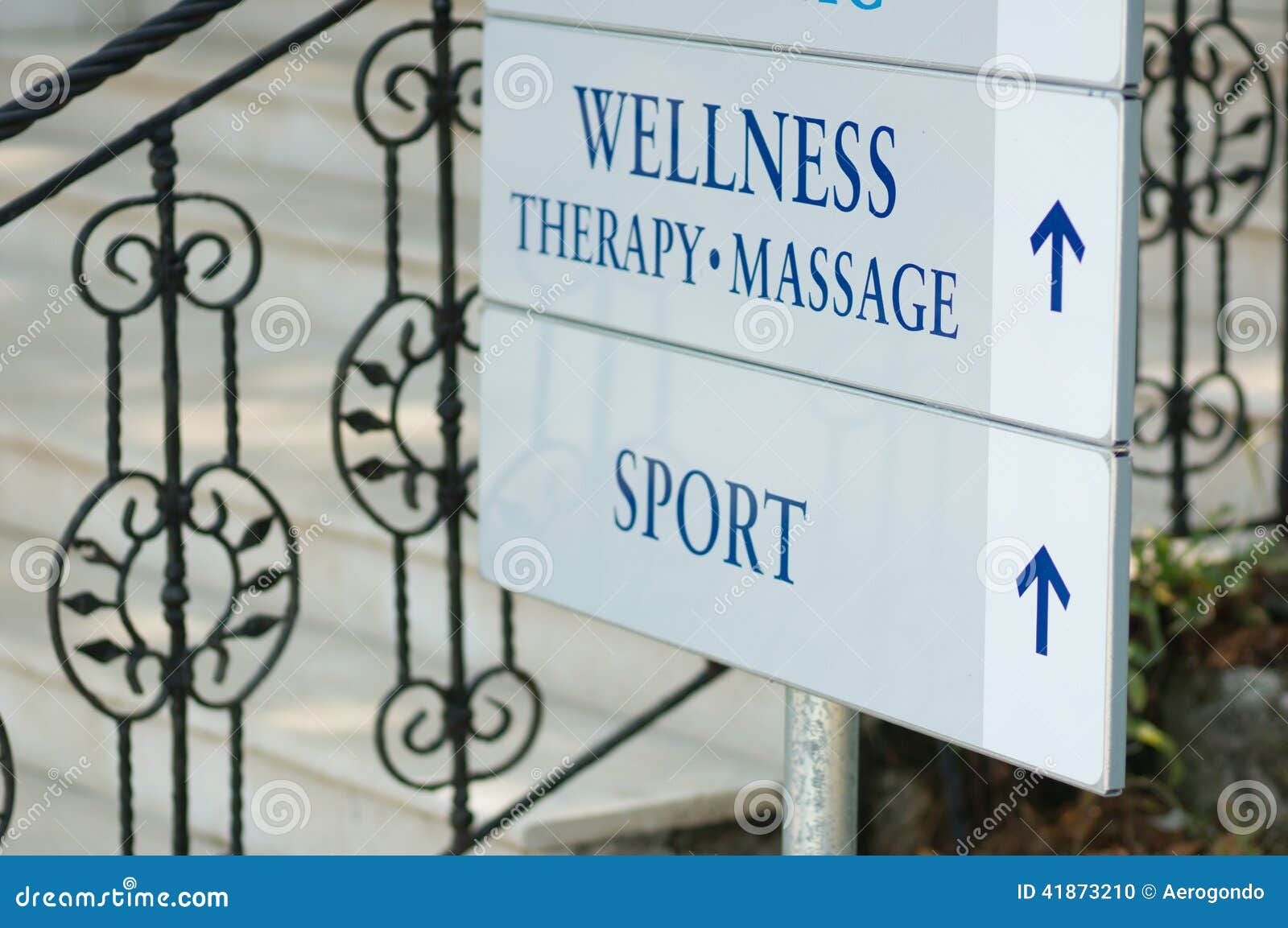 Wellness outdoor sign stock photo. Image of sport, sign - 41873210