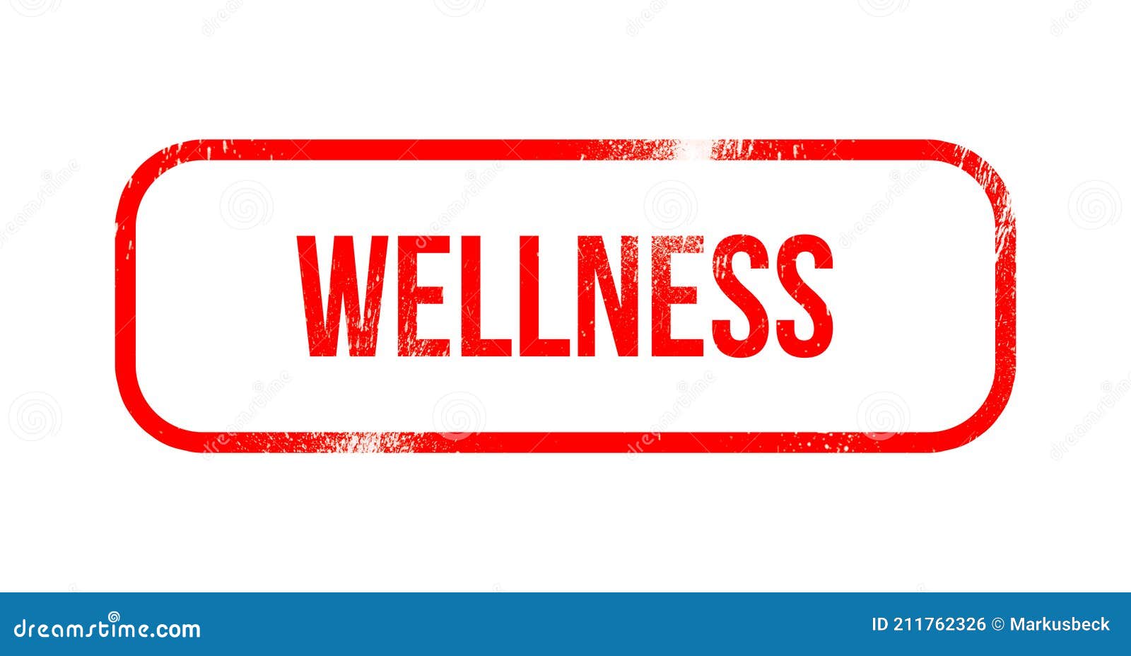 Wellness - Red Grunge Rubber, Stamp Stock Illustration - Illustration ...