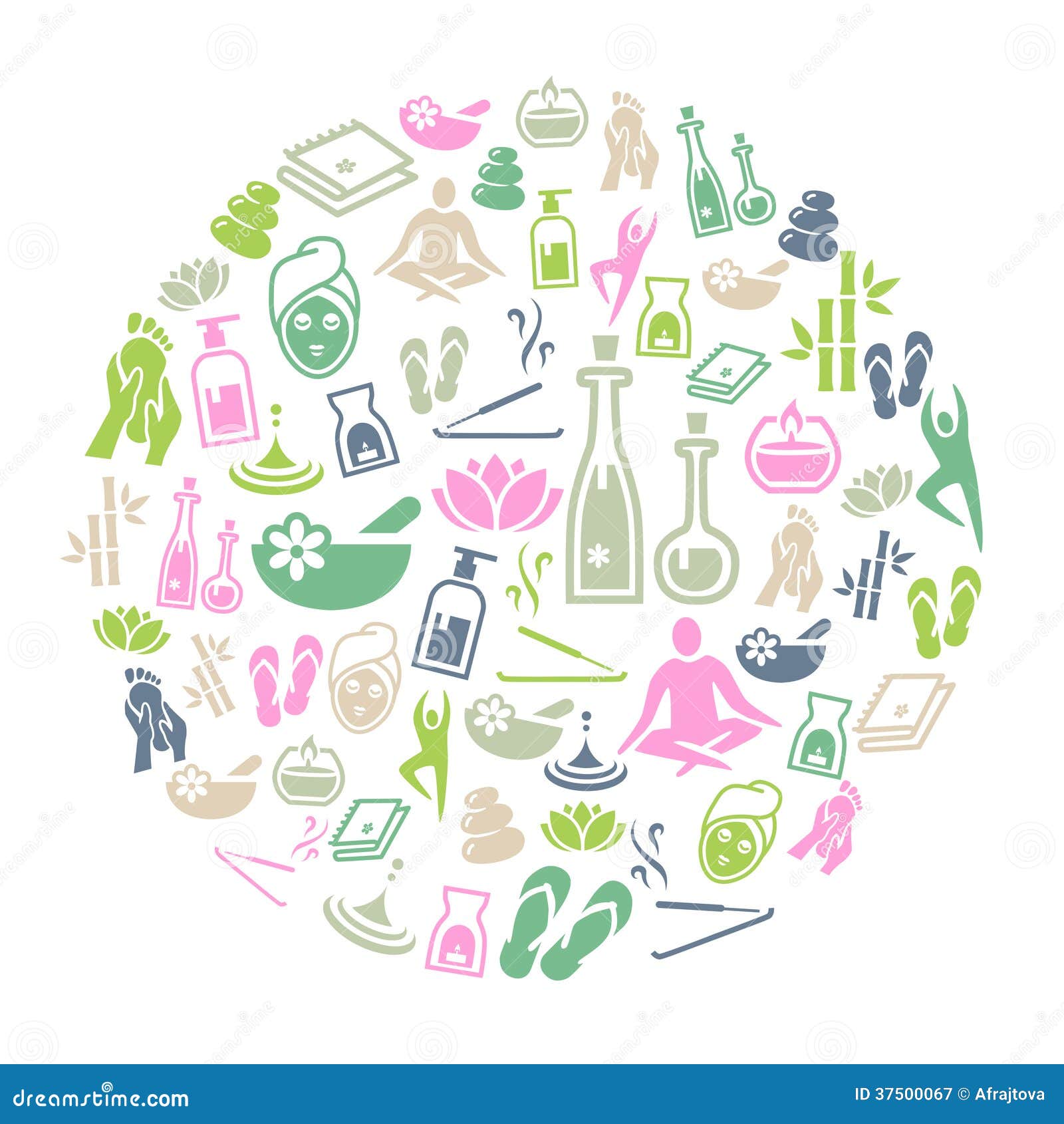 Wellness And Relaxation Background Cartoon Vector | CartoonDealer.com ...