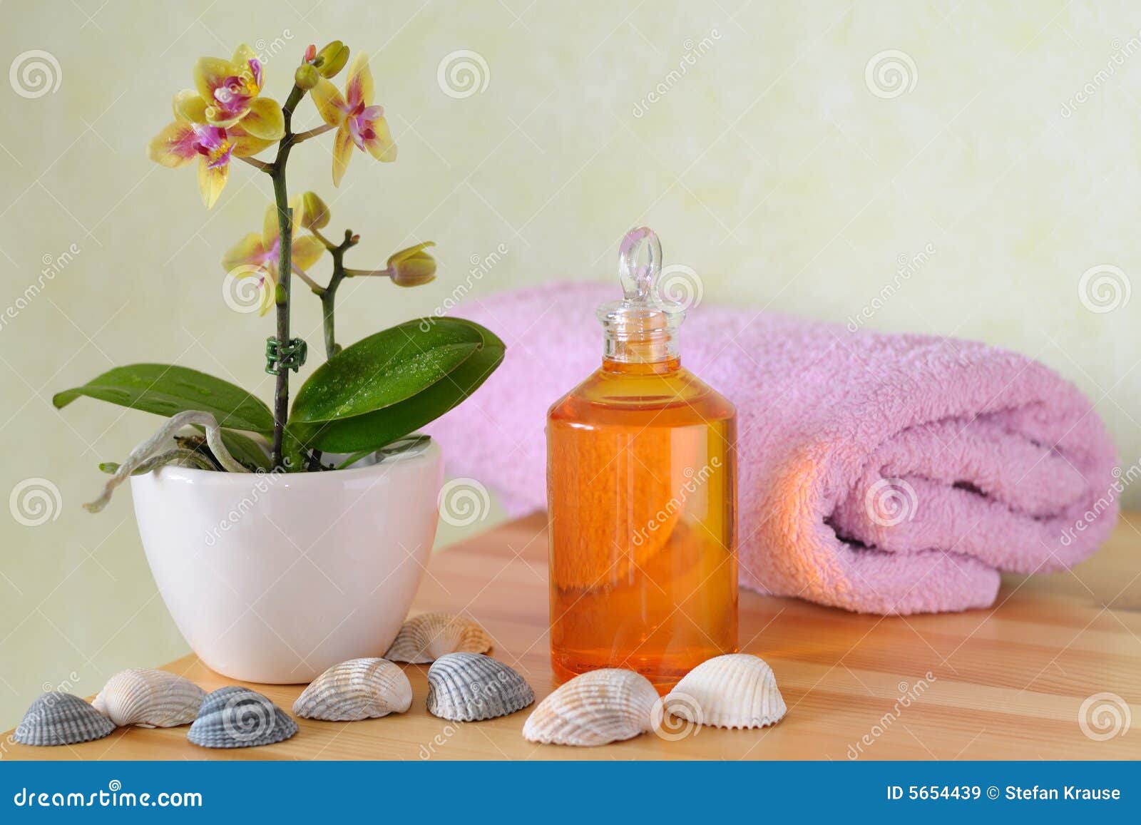 Wellness Set with Massage Oil Stock Image - Image of furniture, home ...