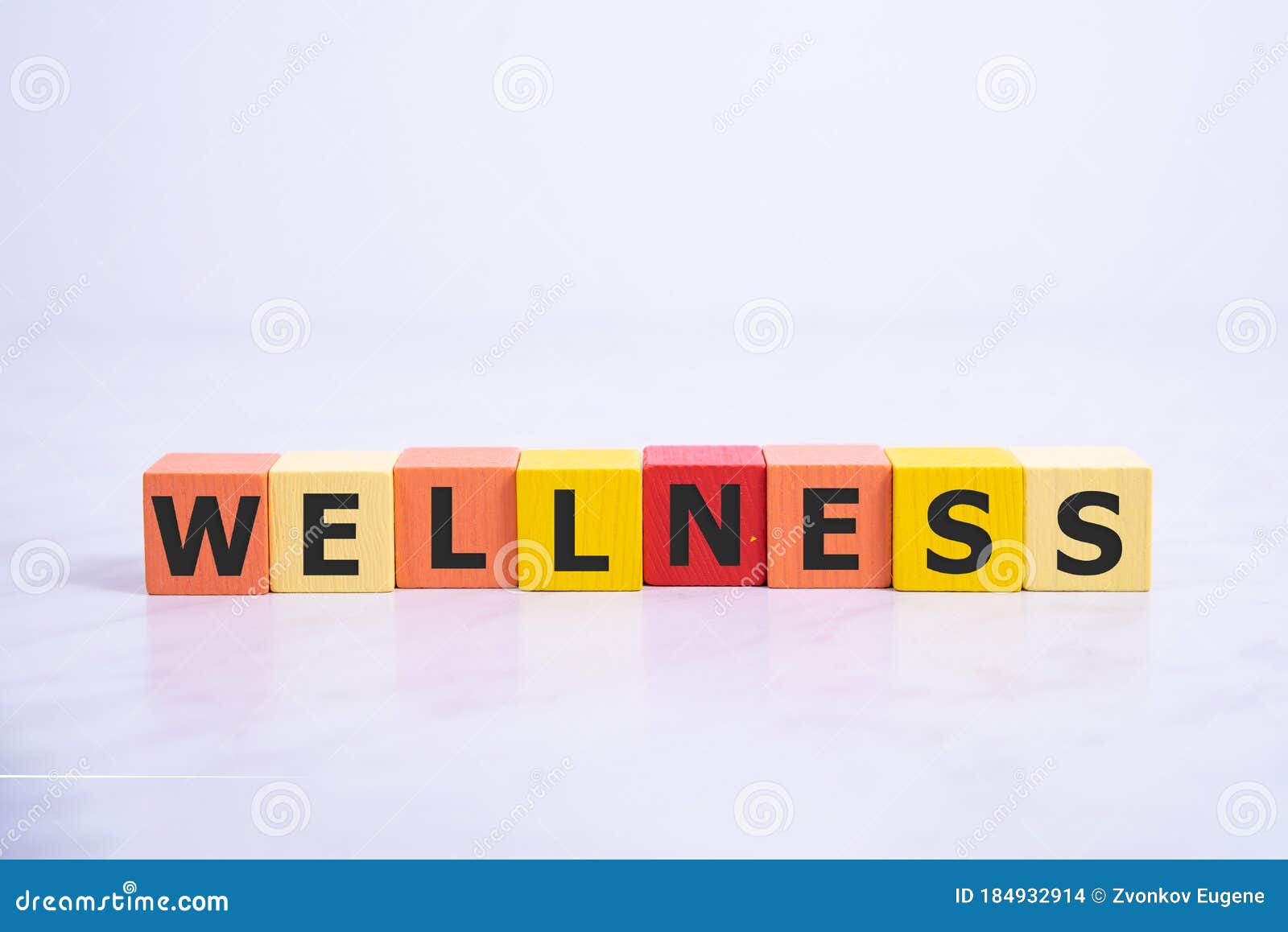 Wellness Sign With Wooden Cubes Royalty-Free Stock Photo ...