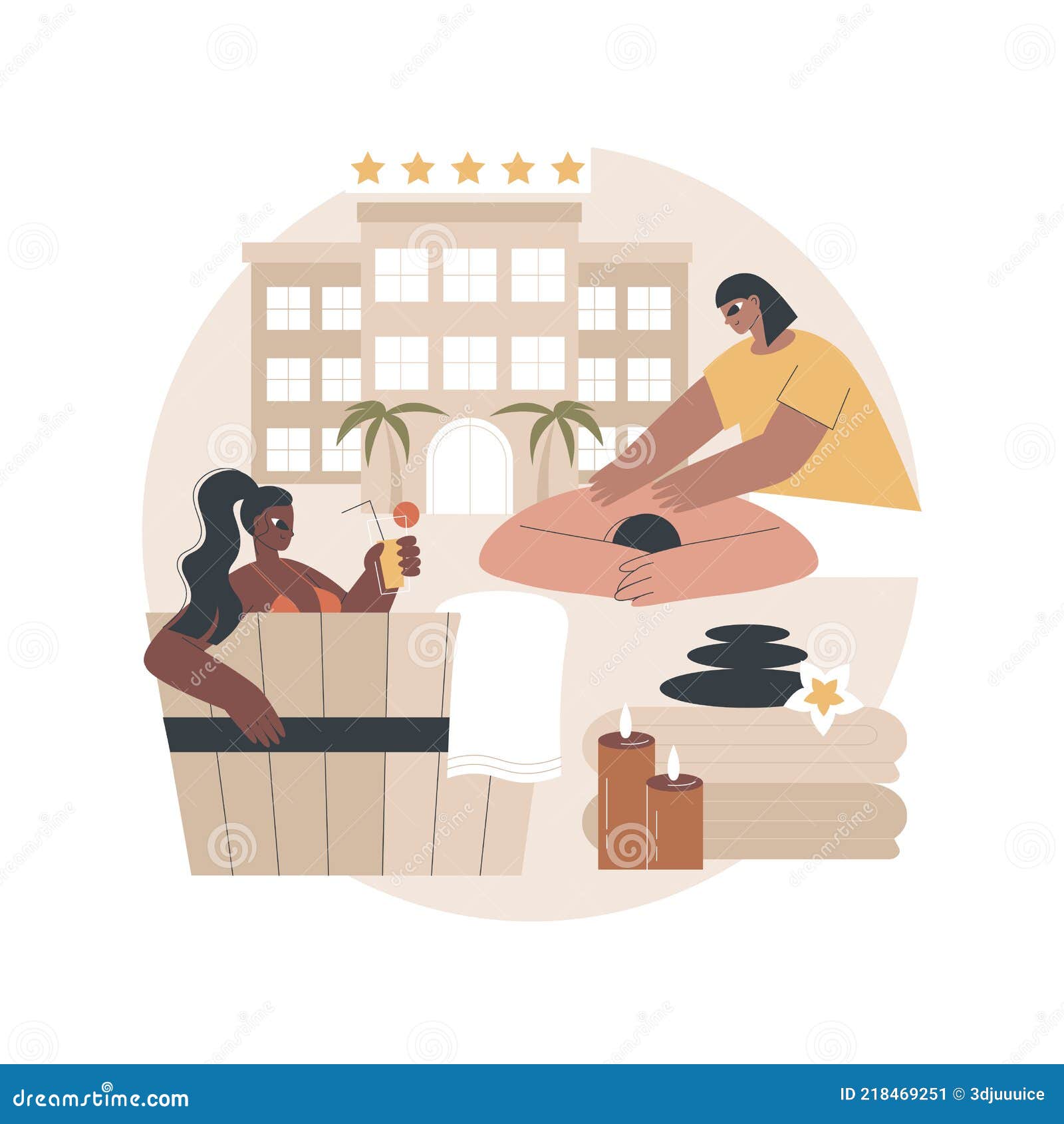 Wellness and Spa Hotel Abstract Concept Vector Illustration. Stock ... Wellness and Spa Hotel Abstract Concept Vector Illustration. Stock ...