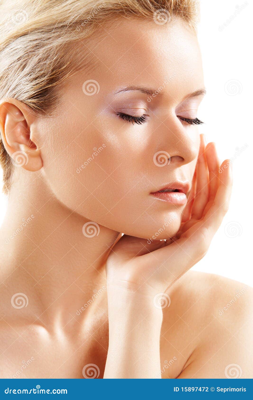 Wellness & Spa. Sensual Model with Clean Skin Stock Photo - Image of ...