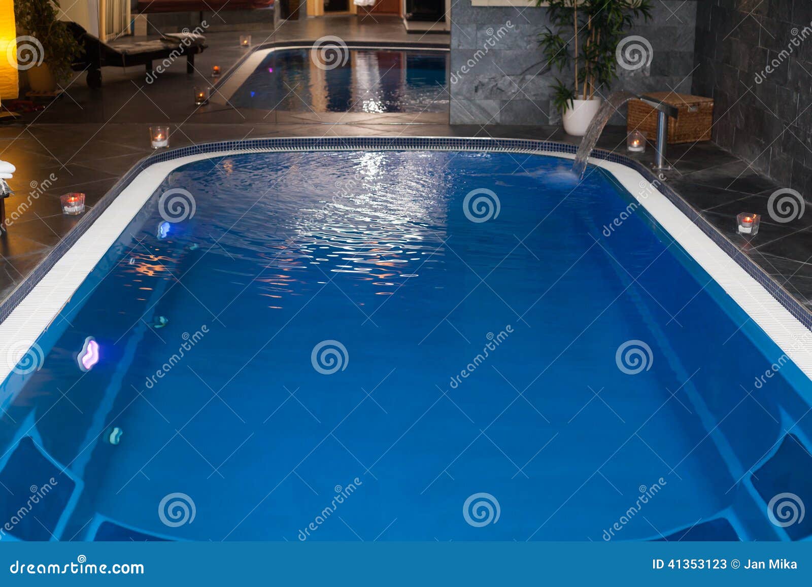 Wellness and Spa Swimming Pool Stock Image - Image of aqua, indoor ...