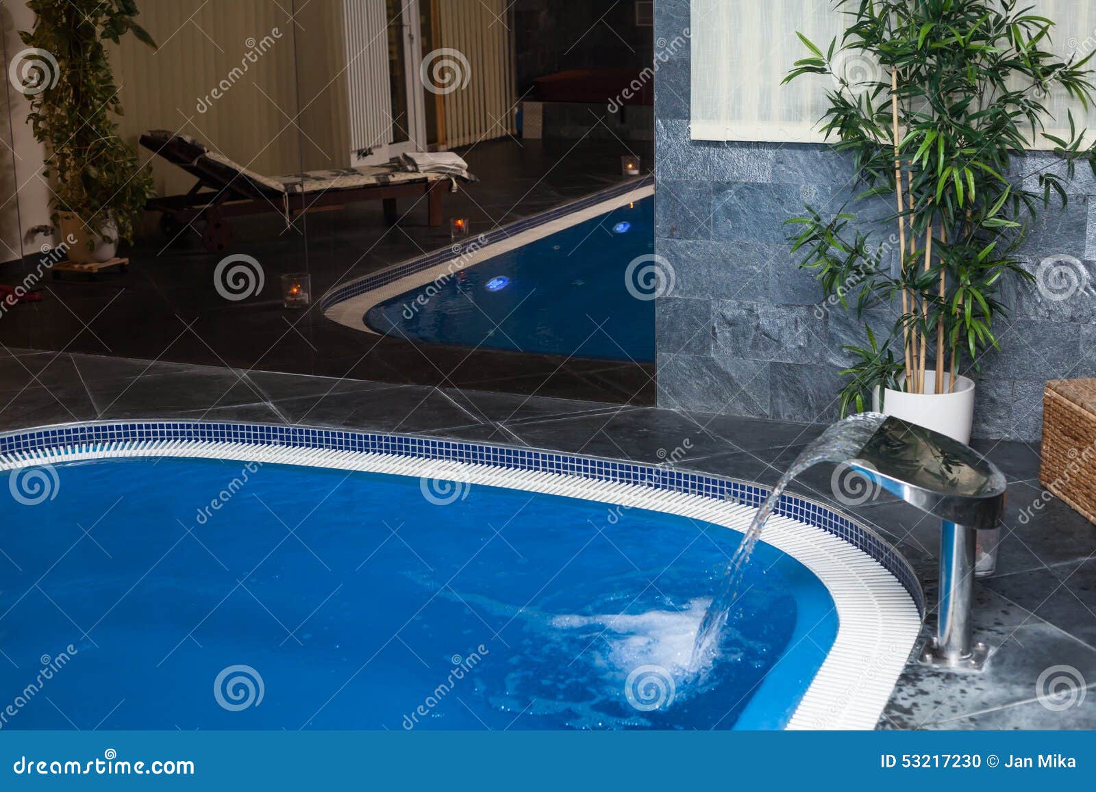 Wellness and Spa Swimming Pool Stock Photo - Image of millionaire ...