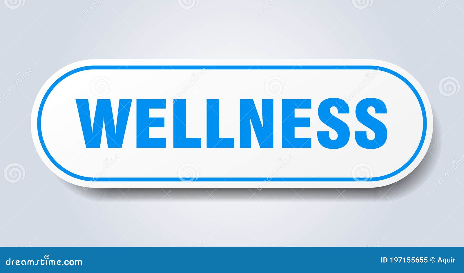 Wellness sticker. stock vector. Illustration of sign - 197155655