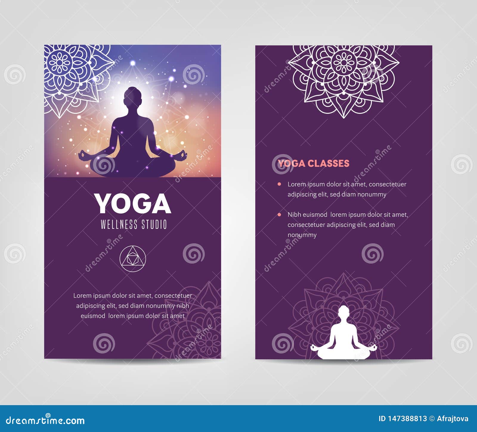 Leaflet Template Design Cartoon Vector | CartoonDealer.com #54385489