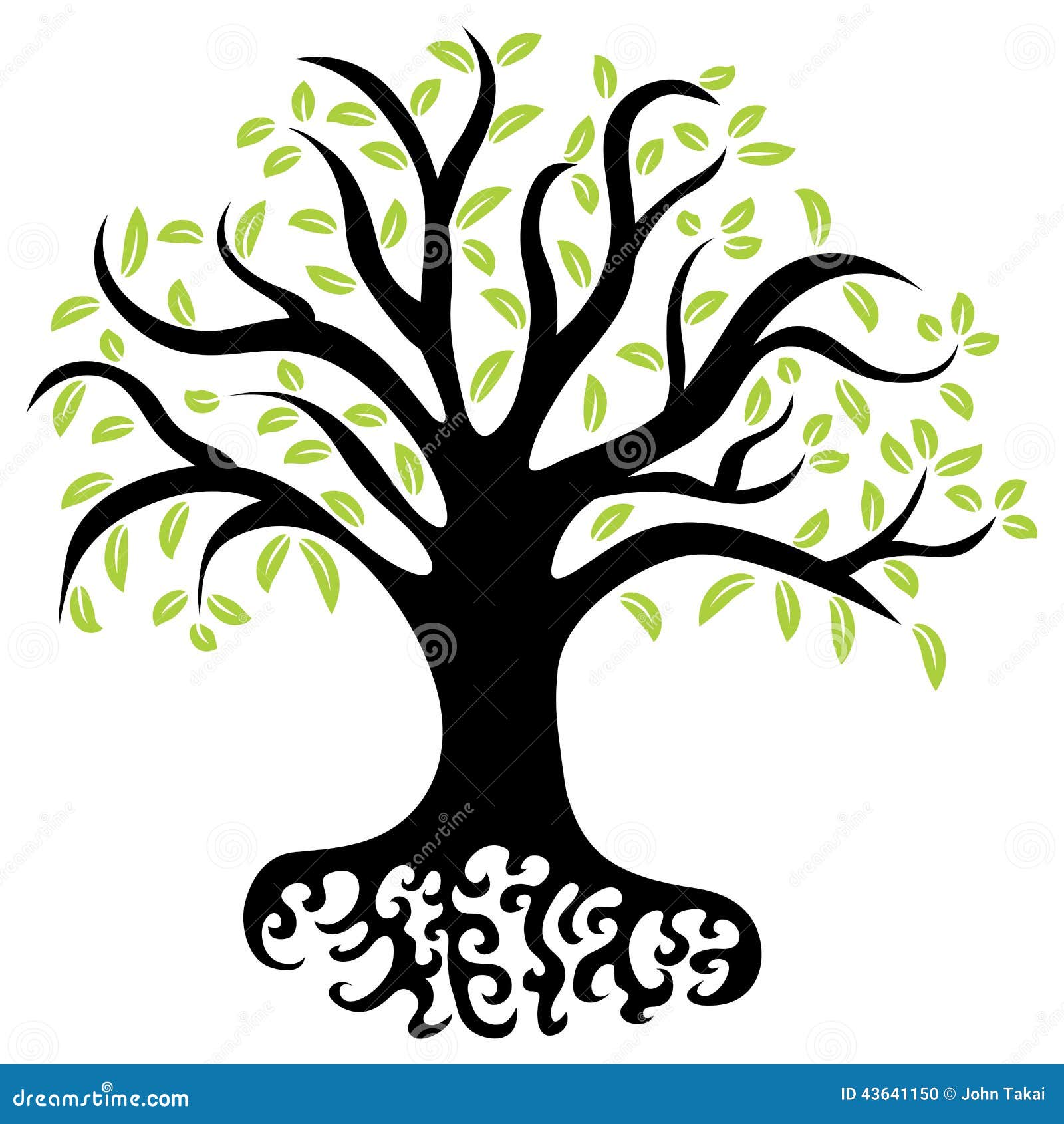 Wellness Tree stock vector. Illustration of tree, health - 43641150