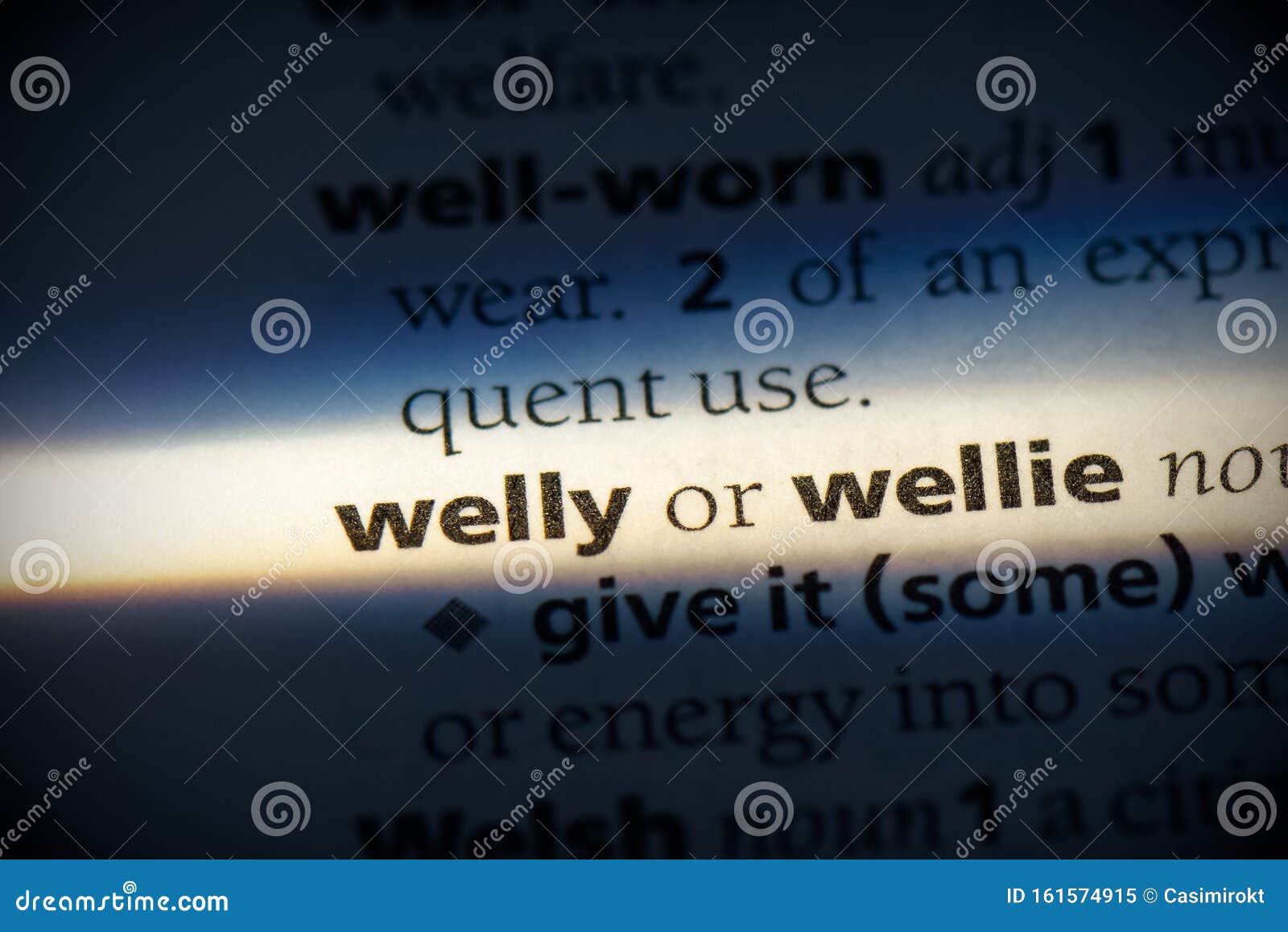 Welly stock image. Image of welly, closeup, meaning - 161574915