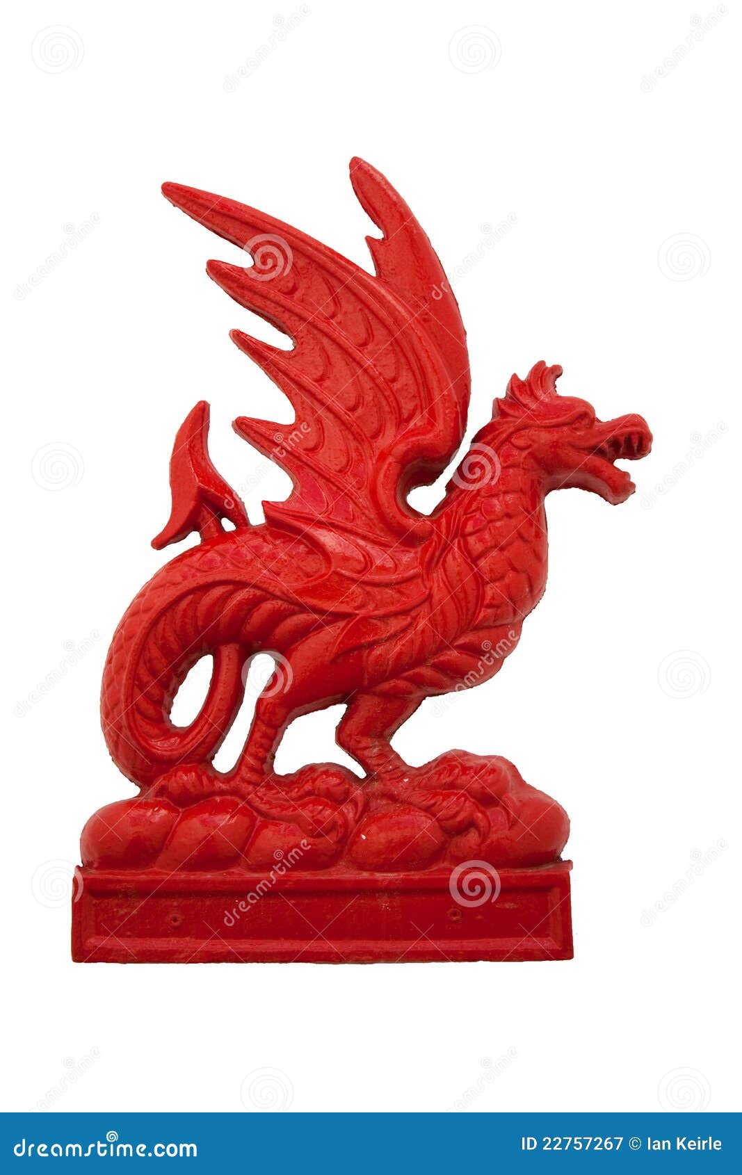 Welse rode draak stock afbeelding. Image of rood, erfenis - 22757267