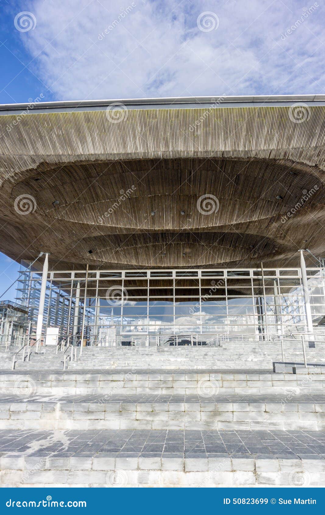 Welsh Assembly Building at Cardiff Bay, UK Stock Image - Image of ...