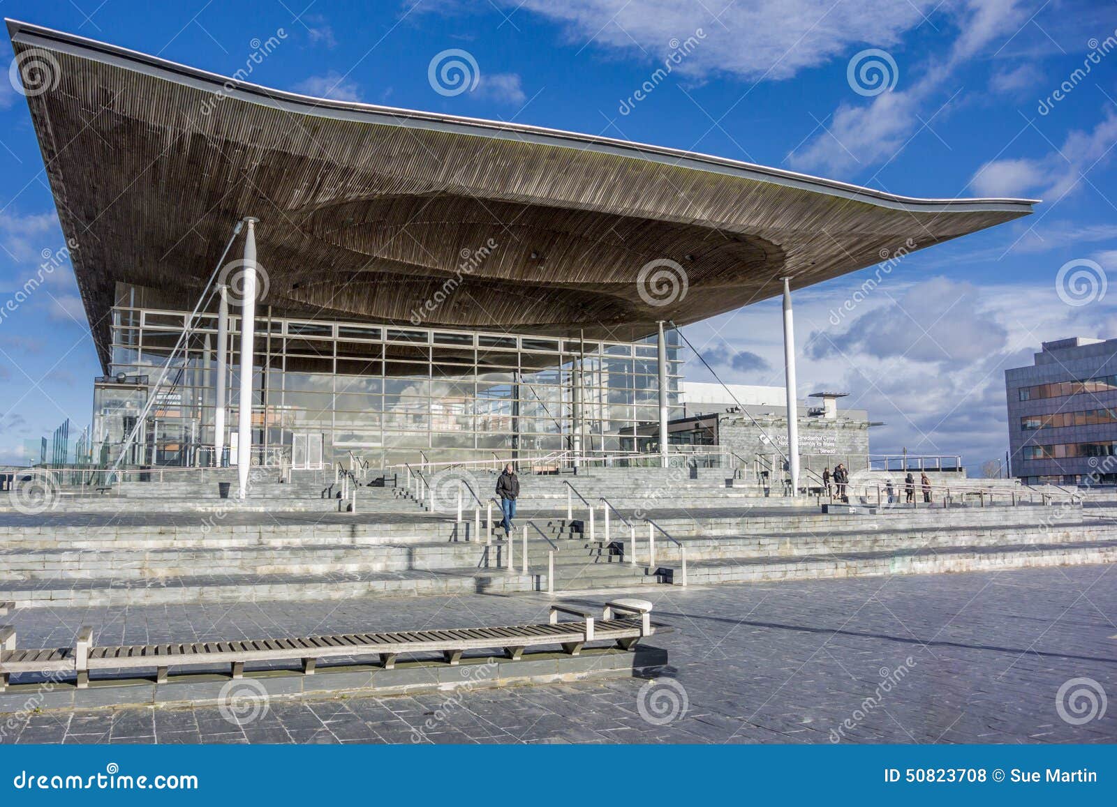 Welsh Assembly Building at Cardiff Bay, UK Editorial Stock Photo ...