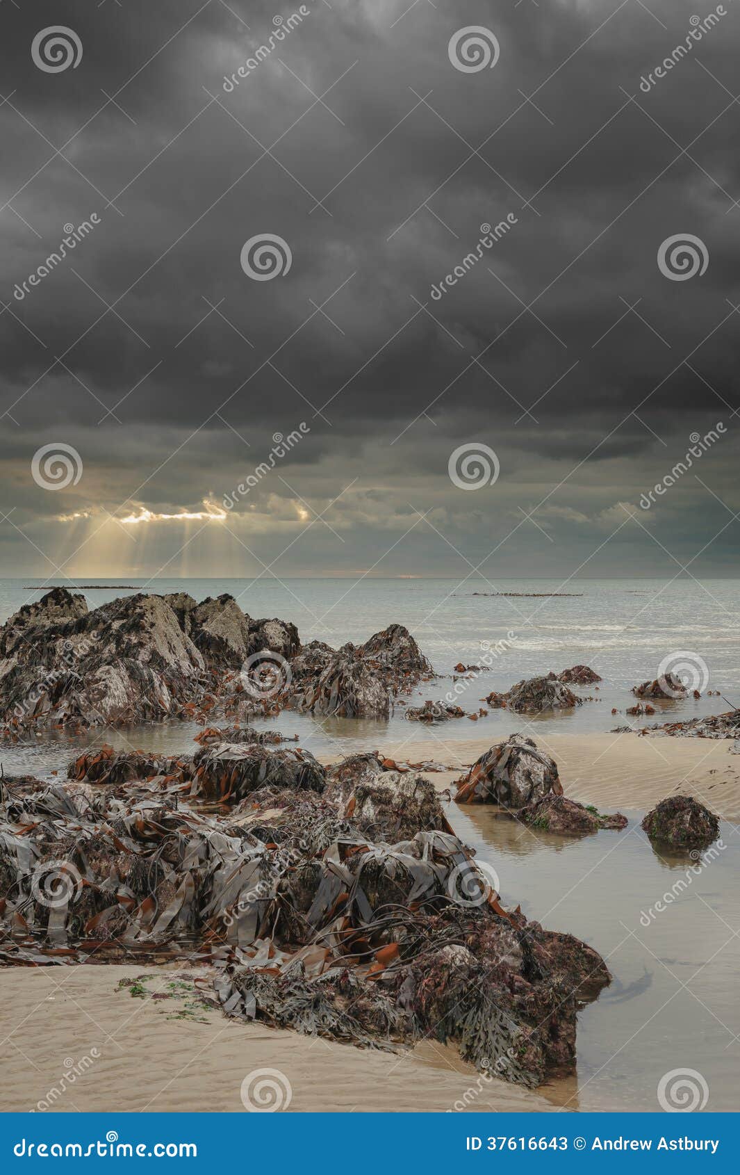 Welsh Beach Scene. stock image. Image of europe, peninsula - 37616643