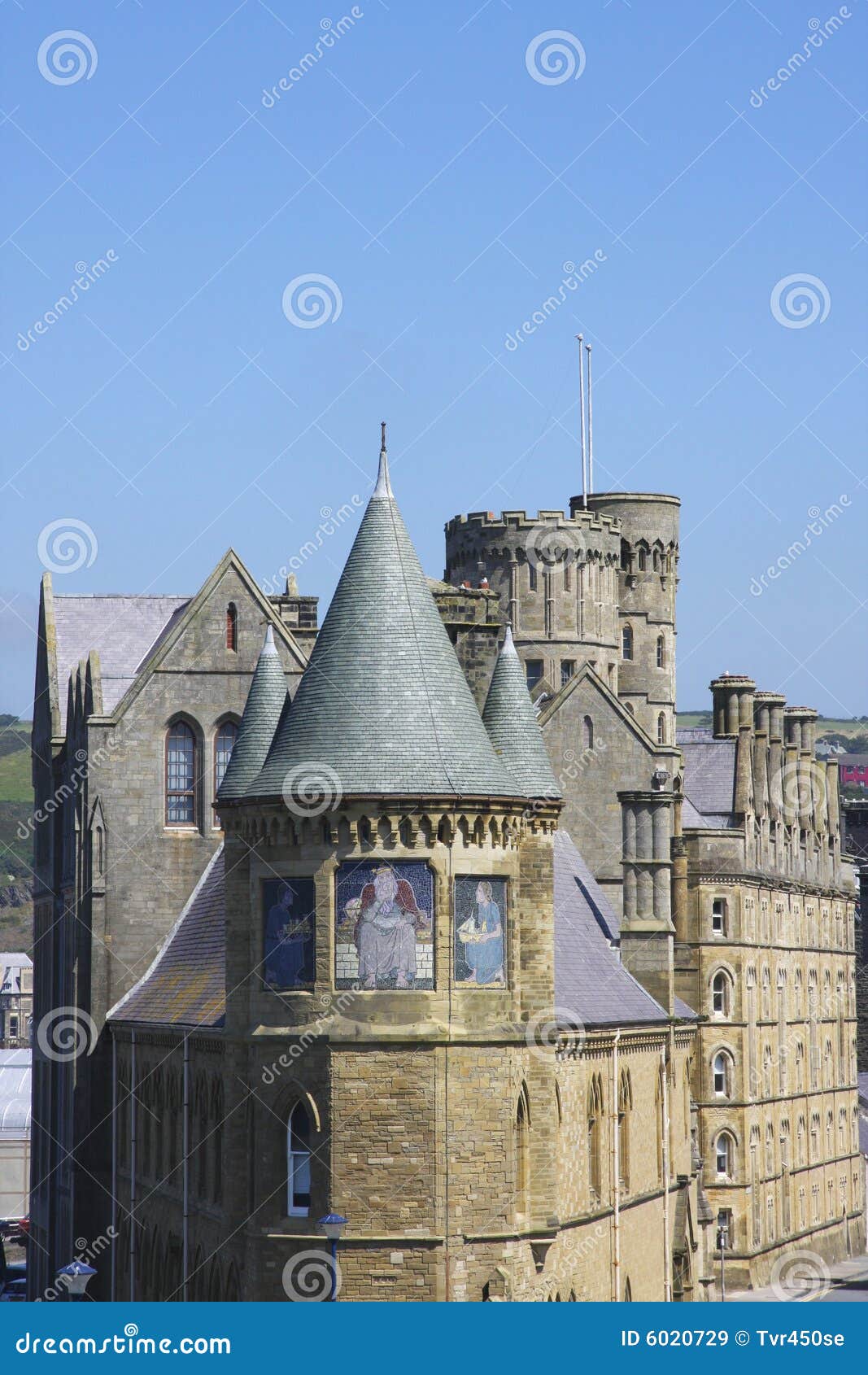 Welsh College University Building Wales Stock Image - Image of study ...