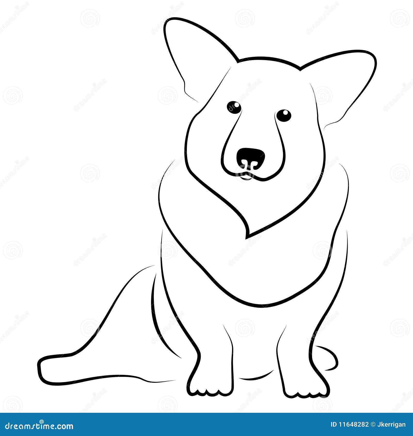 Welsh Corgi stock vector. Illustration of cute, breed - 11648282