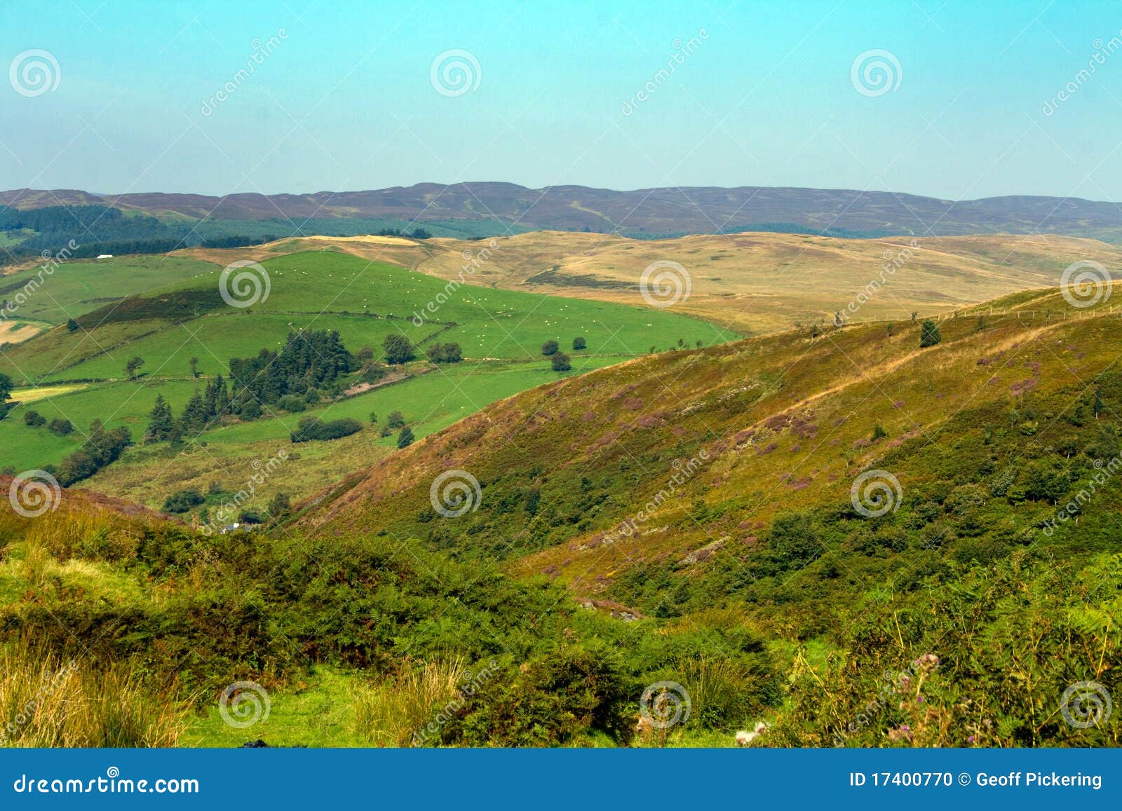 Welsh Countryside stock photo. Image of hill, panorama - 17400770