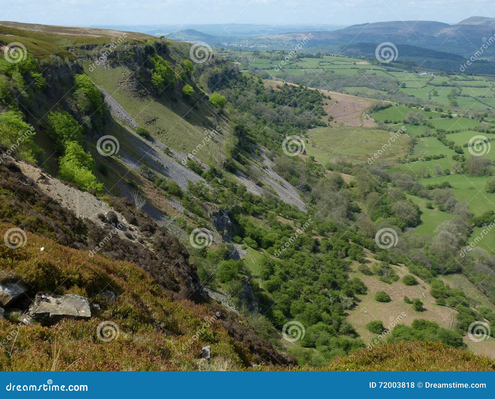 Welsh countryside stock photo. Image of nature, hills - 72003818