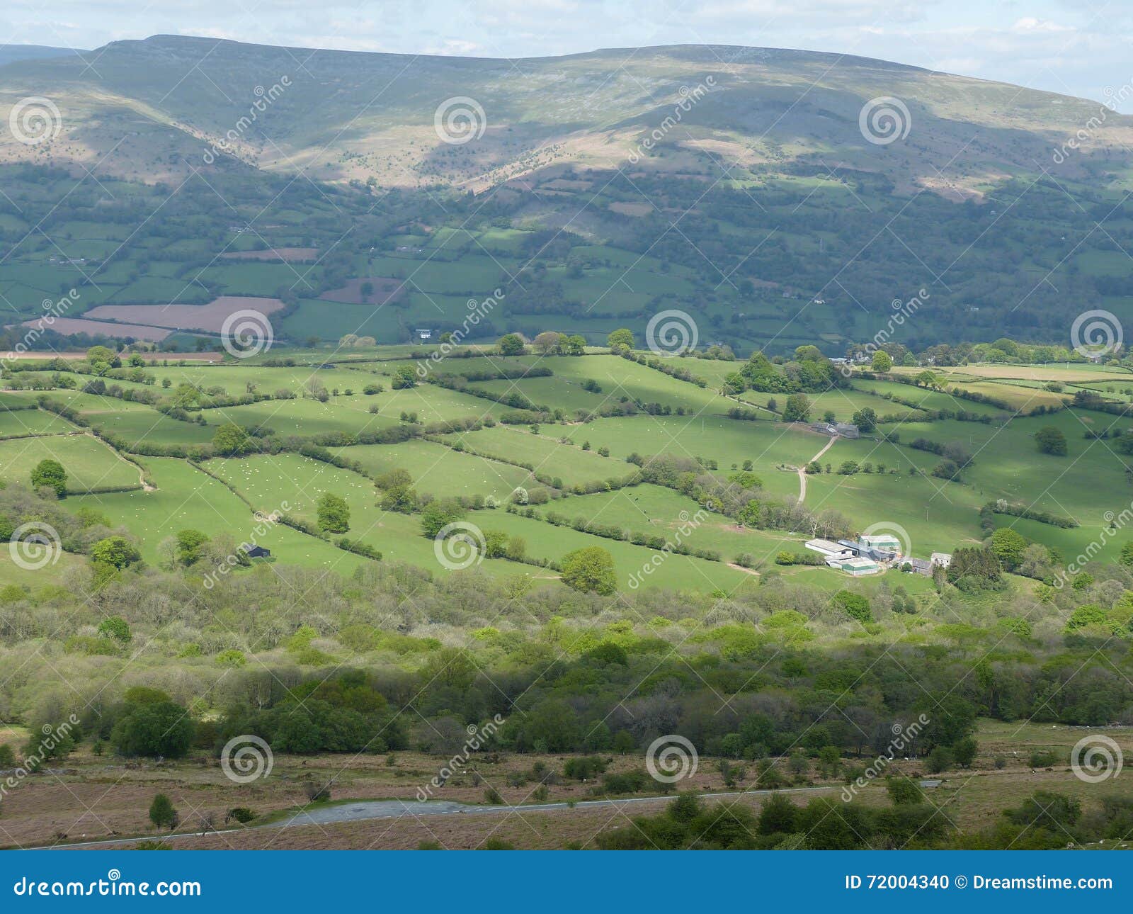 Welsh countryside stock photo. Image of hills, welsh - 72004340