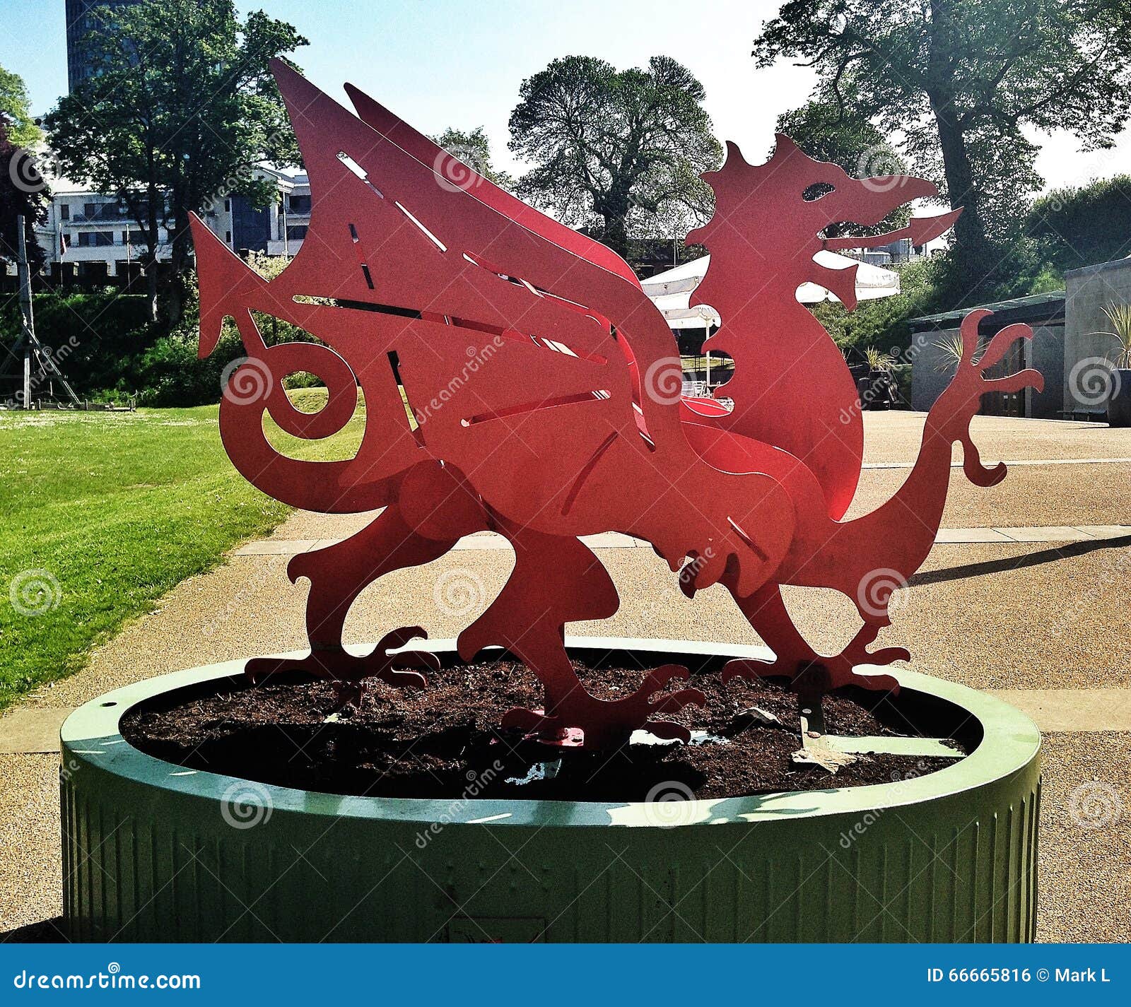 Welsh Dragon stock photo. Image of welsh, wales, dragon - 66665816