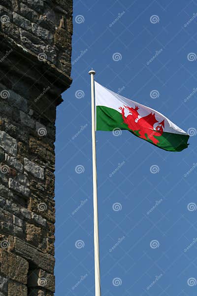 Welsh flag stock image. Image of symbol, flag, welsh, blue - 2842439