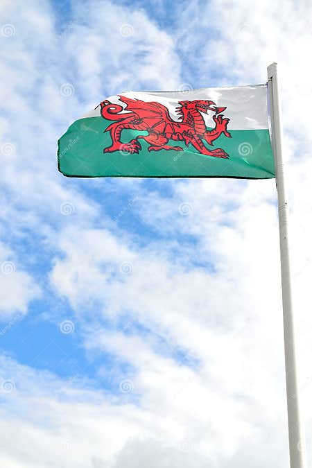 Welsh flag stock photo. Image of dragon, wales, welsh - 61913728