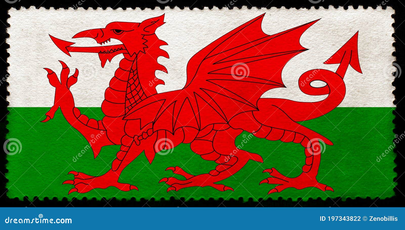 Welsh Flag - Flag Of Wales Stock Image | CartoonDealer.com #229283023