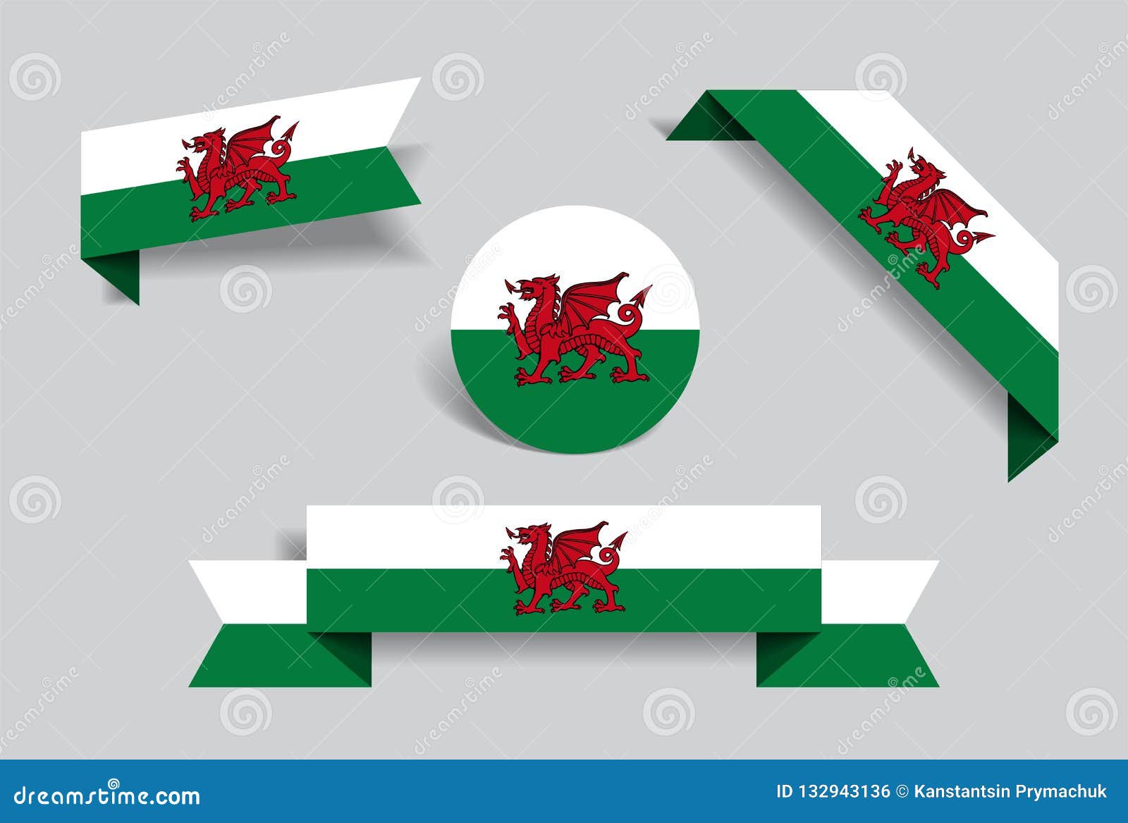 Welsh Flag - Flag Of Wales Stock Image | CartoonDealer.com #229283023