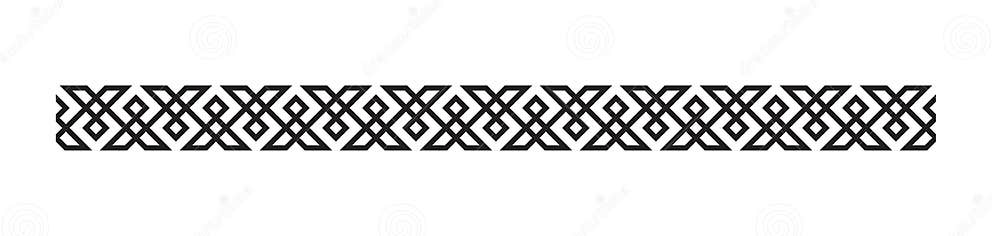 Welsh Pattern Border Design. Vector Illustration Decorative Design ...