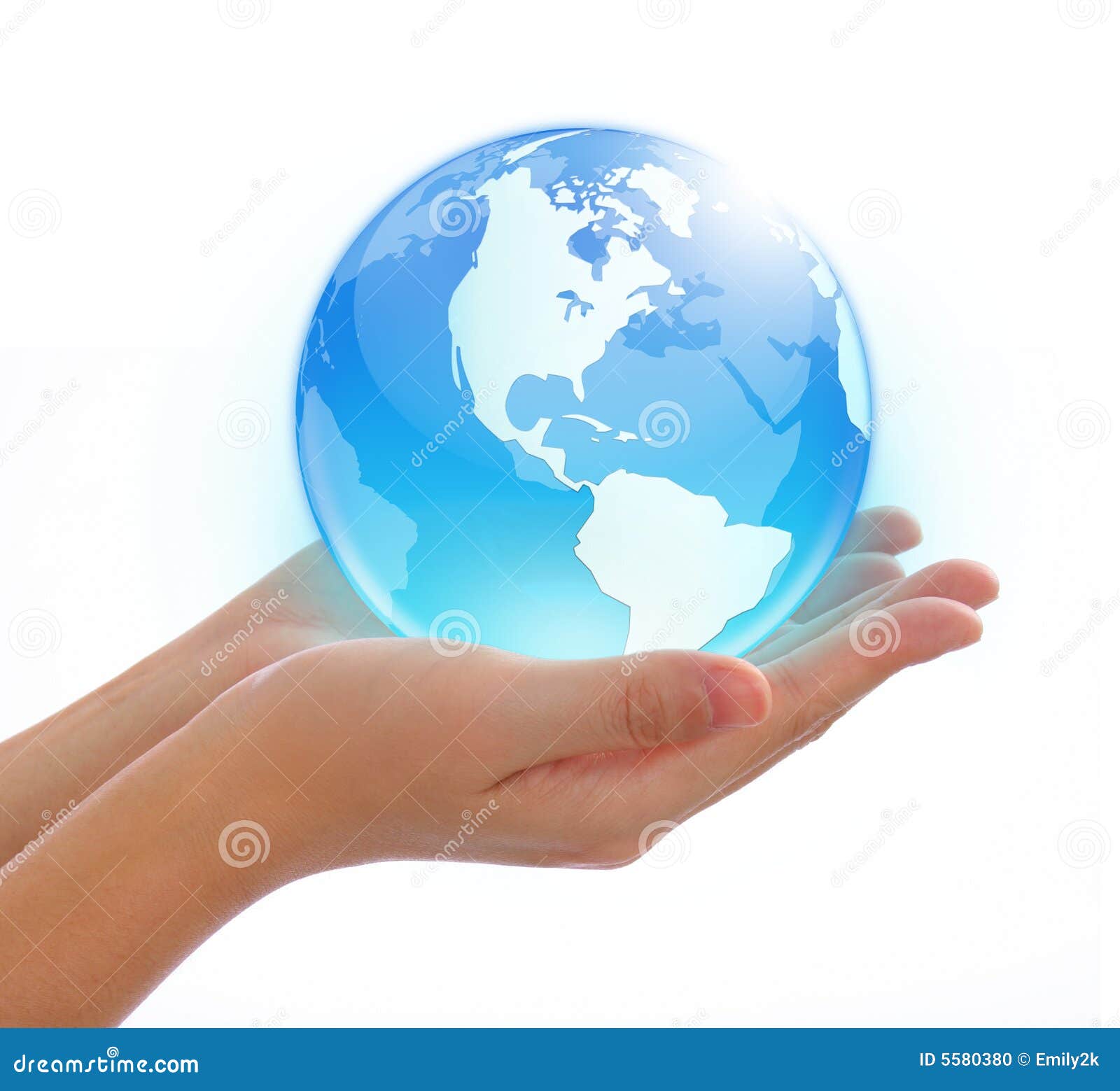 Welt in der Hand stockfoto. Bild von schutz, getrennt - 5580380