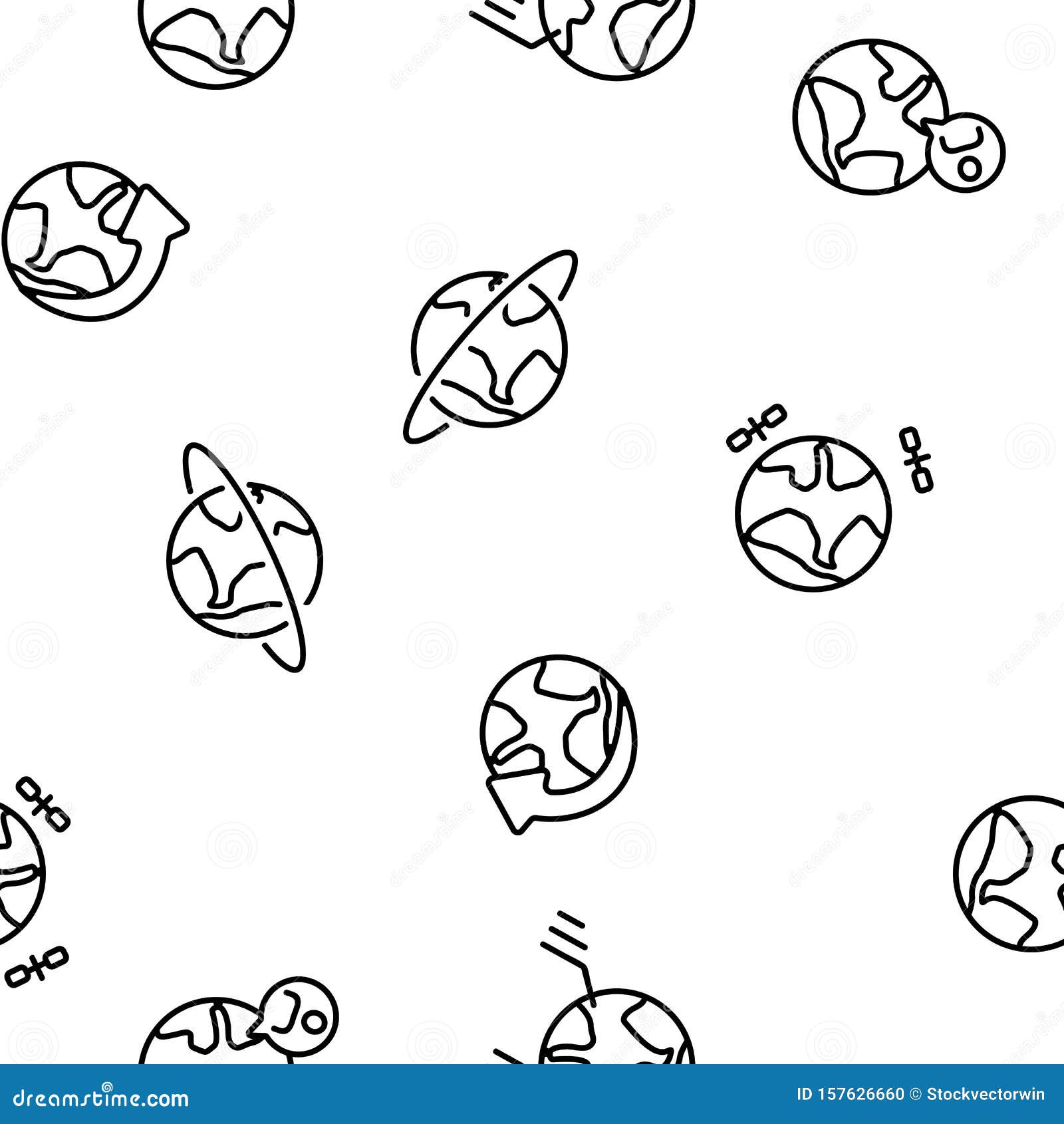 Welt, Globe, Planet Erde Vector Nahtlose Muster Vektor Abbildung ...