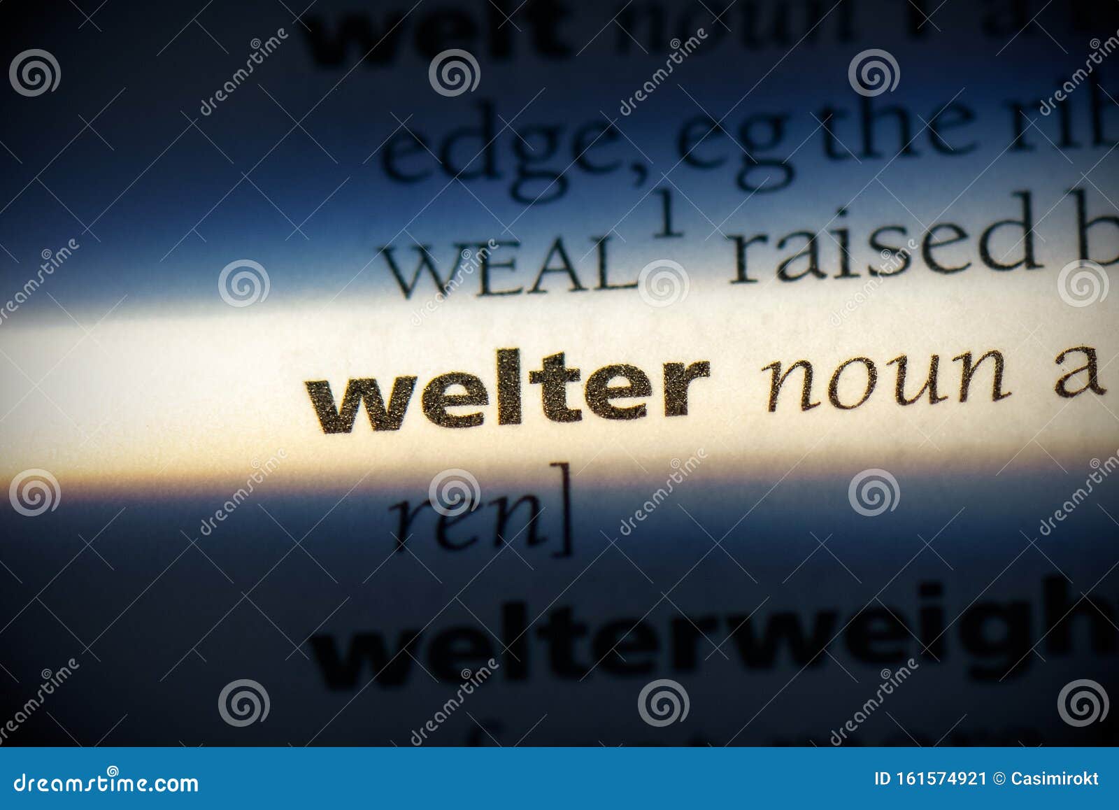 Welter stock image. Image of meaning, highlight, close - 161574921