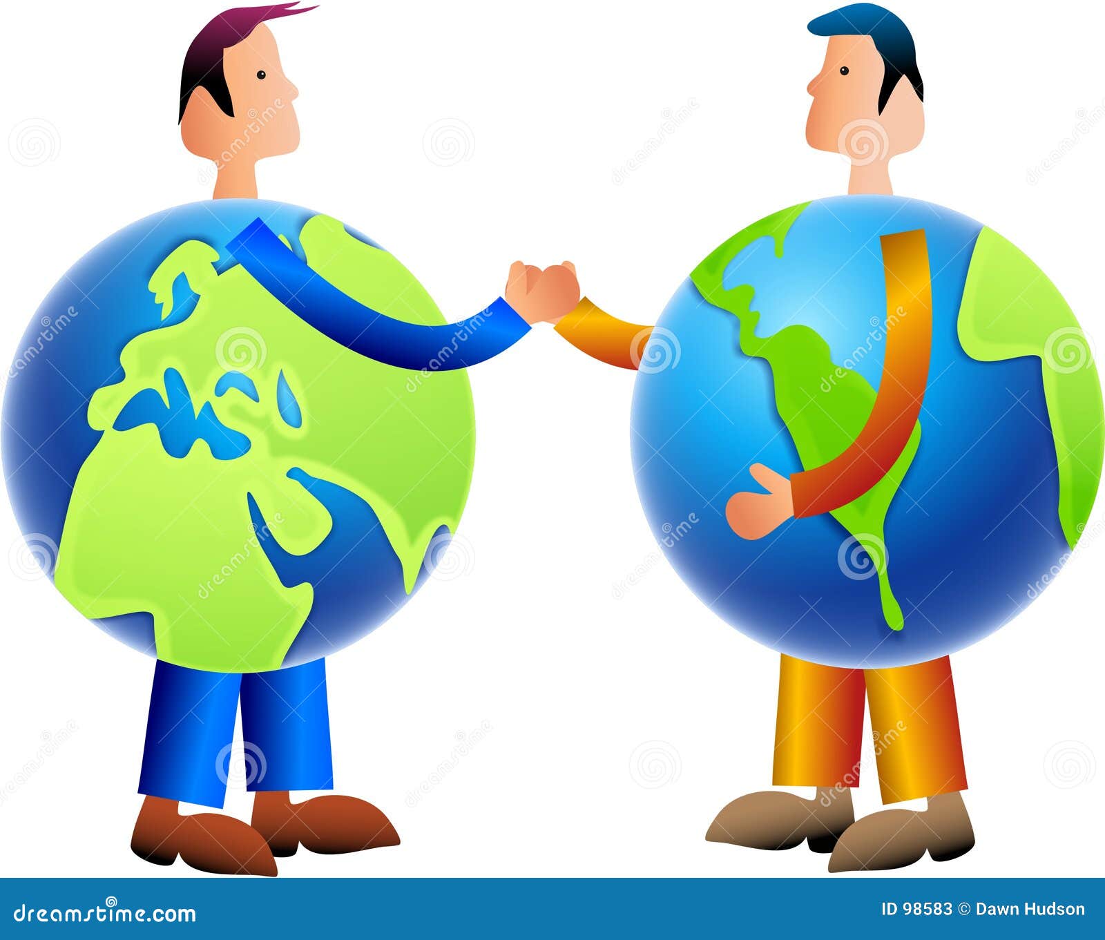 Welthandel stock abbildung. Illustration von händedruck - 98583