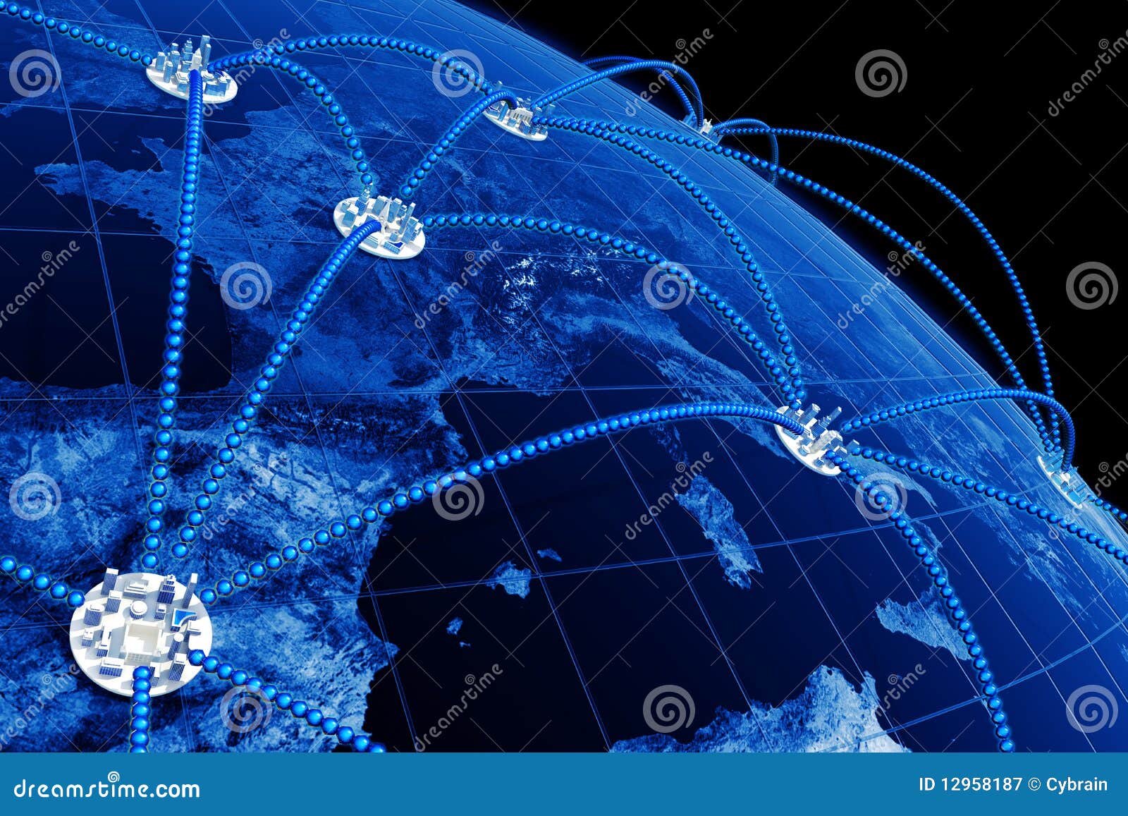 Weltnetz stockbild. Bild von dichte, karte, netz, kommunikation - 12958187