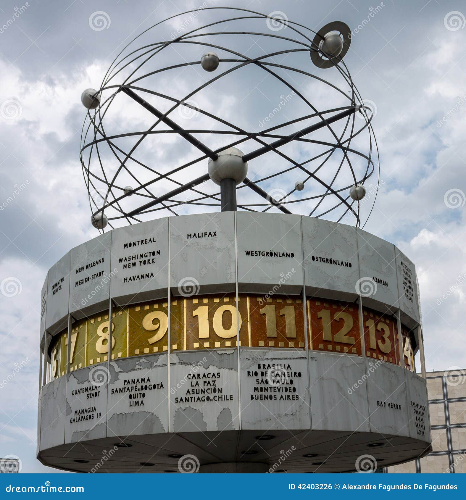 Weltuhr Alexanderplatz Berlin Redaktionelles Foto - Bild von europa ...