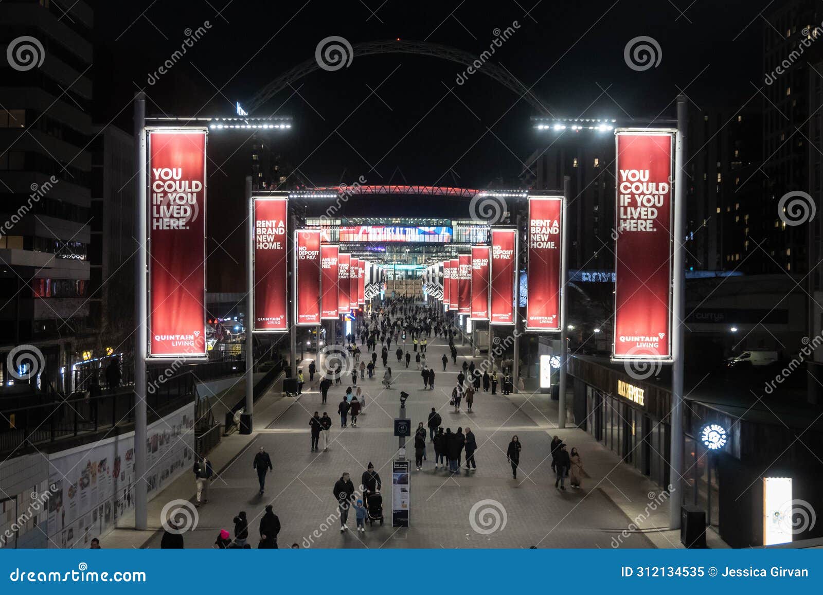 WEMBLEY, LONDON - 24 March 2024: Wembley Stadium in London Editorial ...